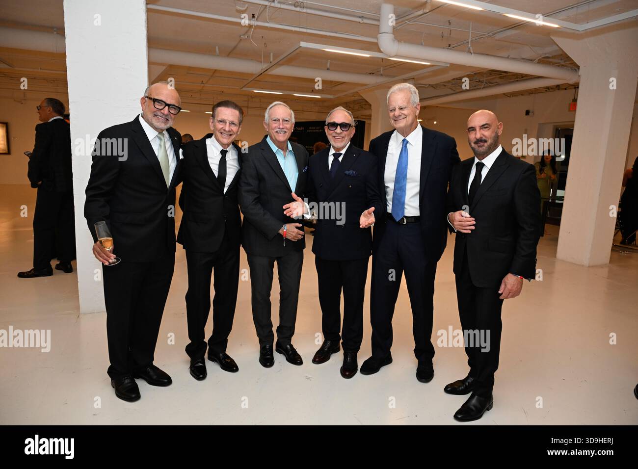 Manuel Abud, from left, Fredy Nasser, Mike Bezos, Emilio Estefan ...