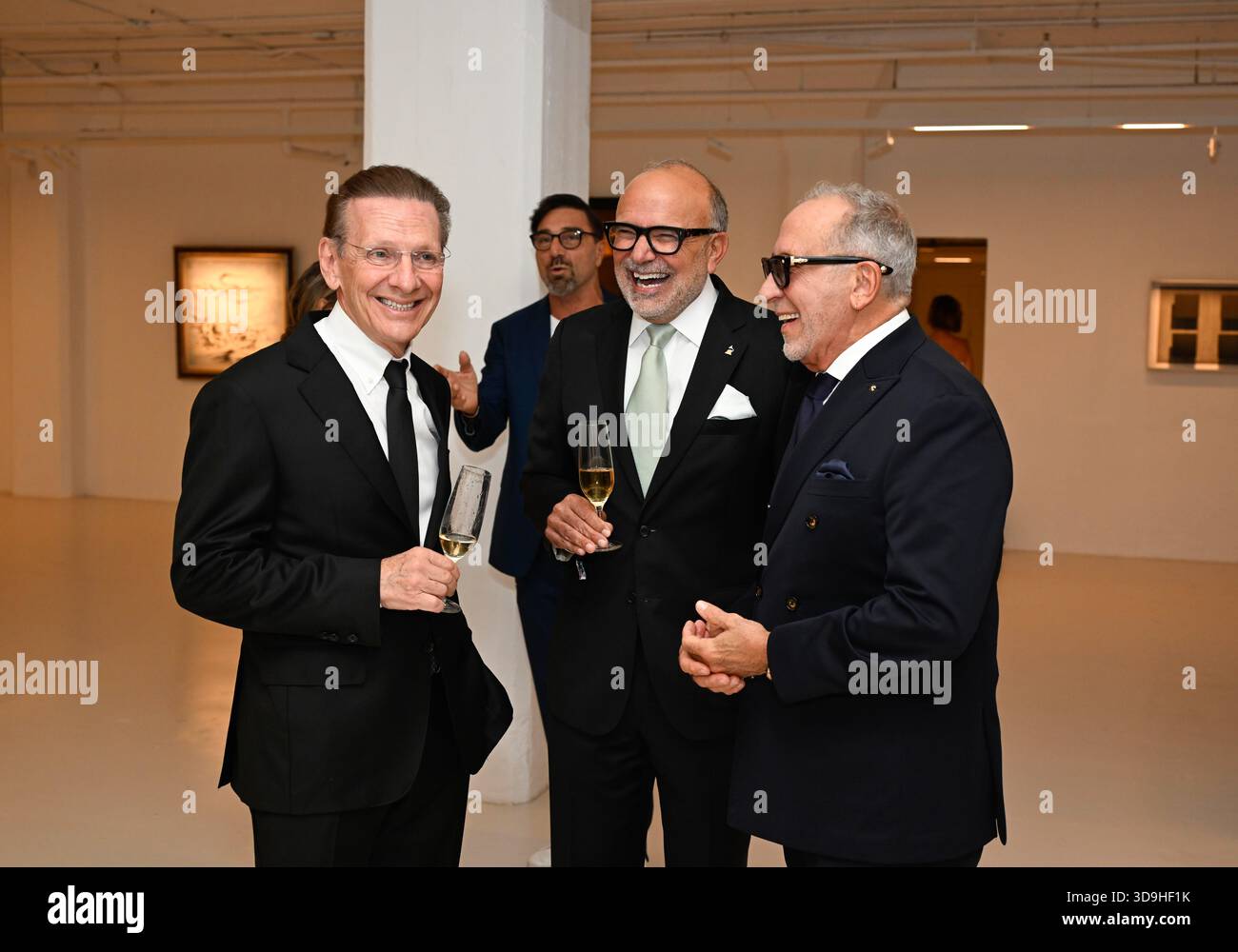Fredy Nasser, from left, Manuel Abud, and Emilio Estefan, attend Gary ...