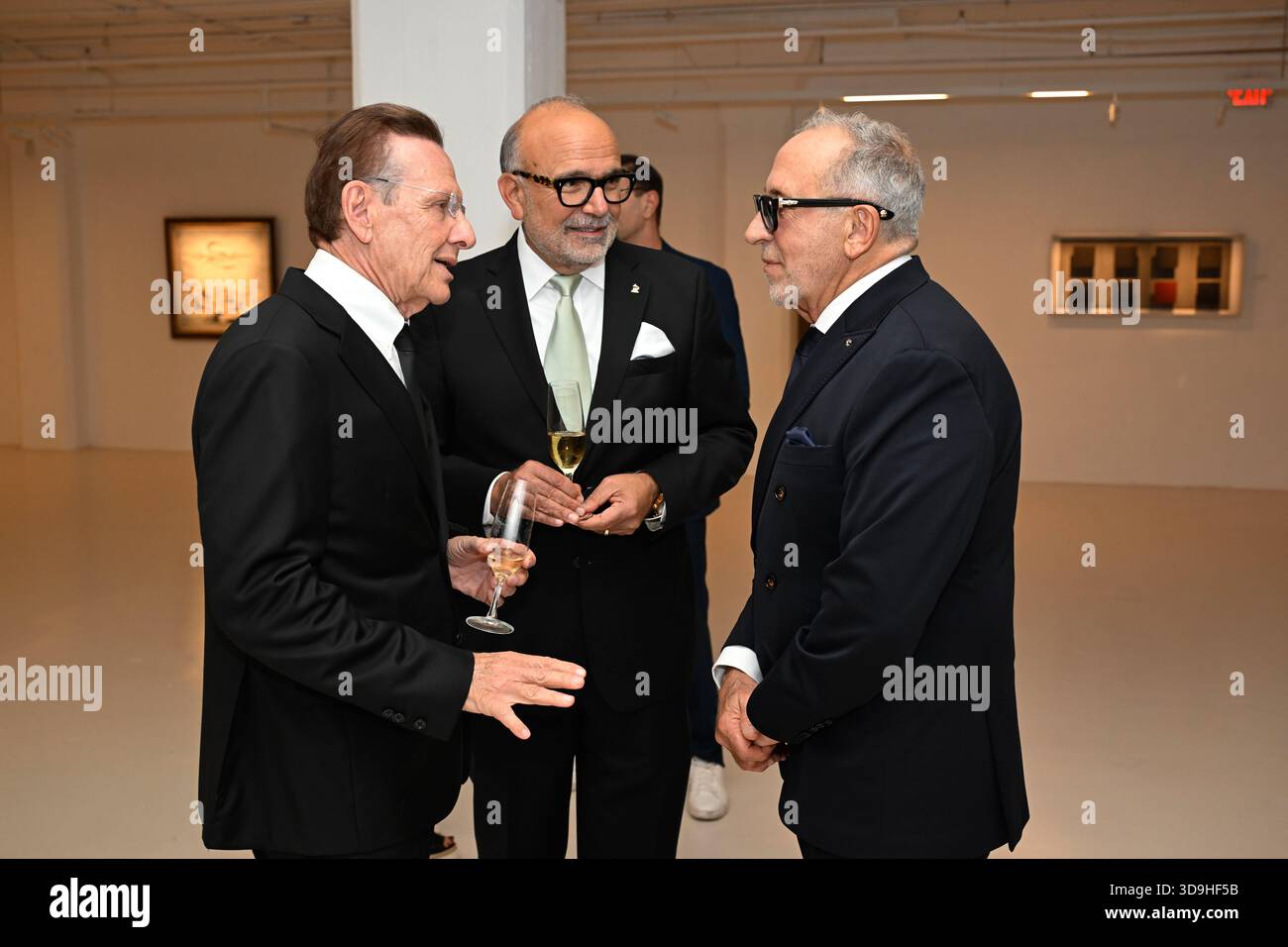 Fredy Nasser, from left, Manuel Abud, and Emilio Estefan, attend Gary ...