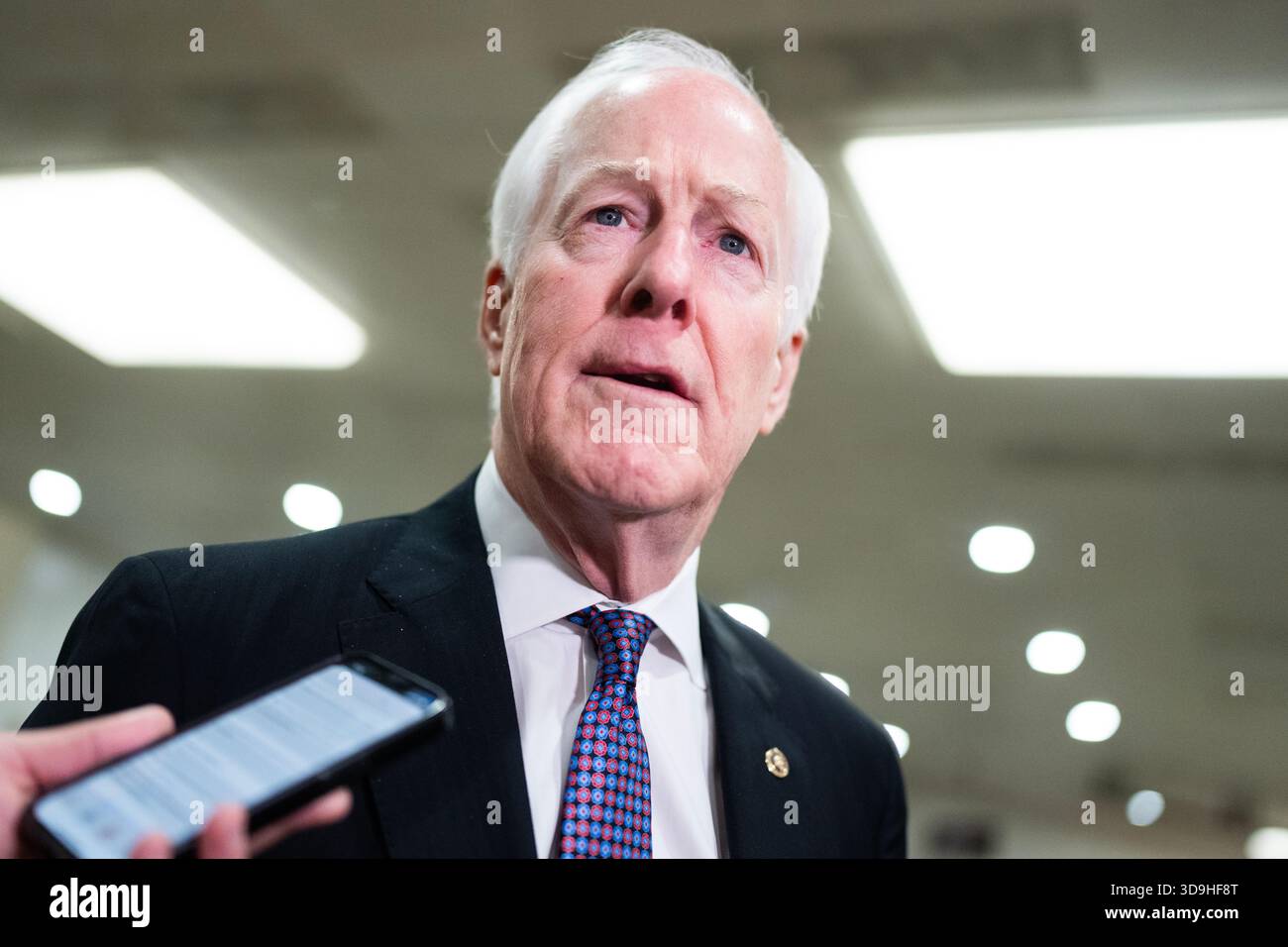 UNITED STATES - DECEMBER 4: Sen. John Cornyn, R-Texas, talks with ...