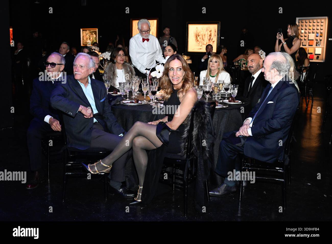 From left, Emilio Estefan, Mike Bezos, and Lili Estefan. Gary Nader Art ...