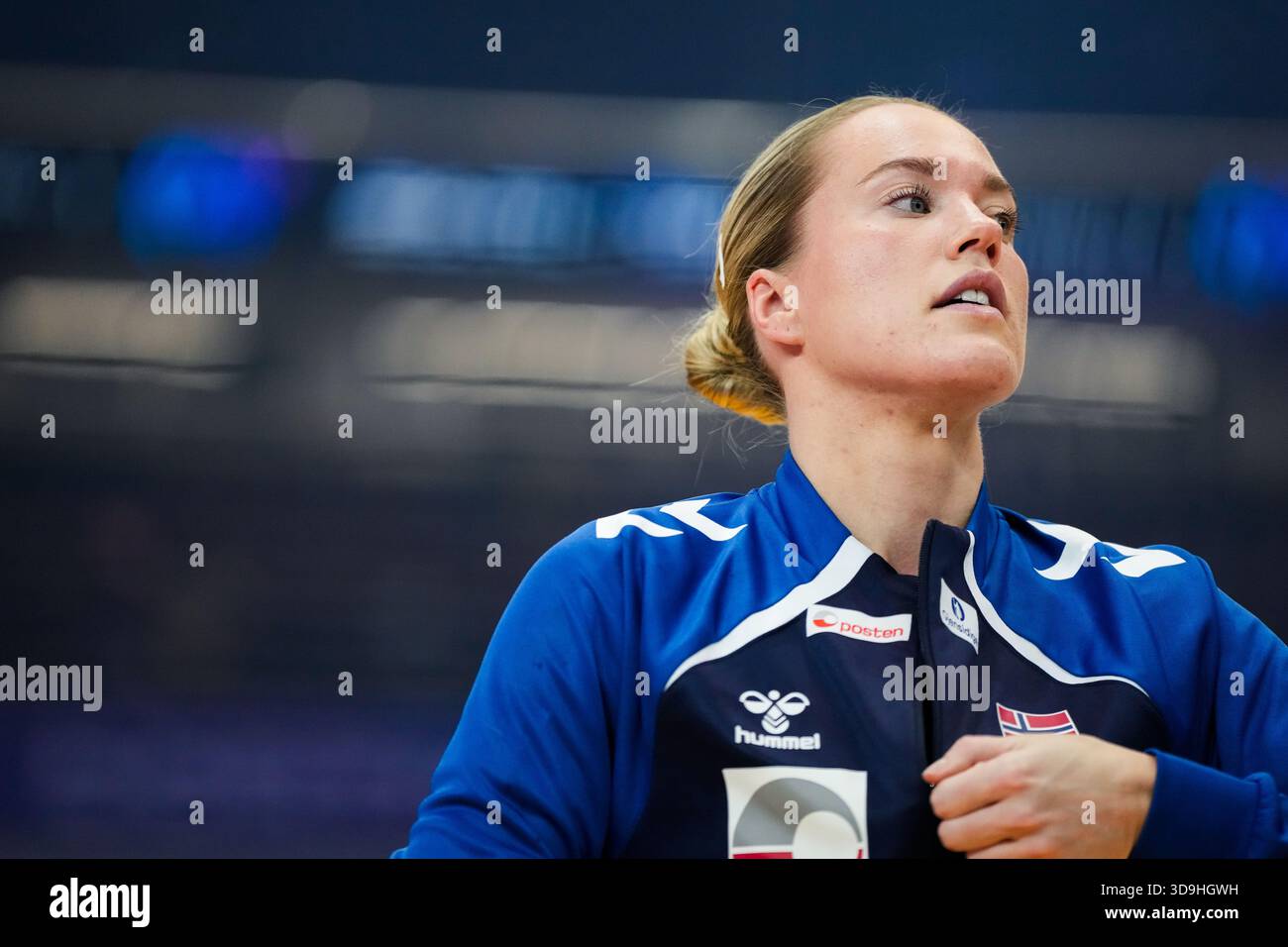 Dortmund, Germany 20251205. Norway's Malin Aune before the intermediate ...