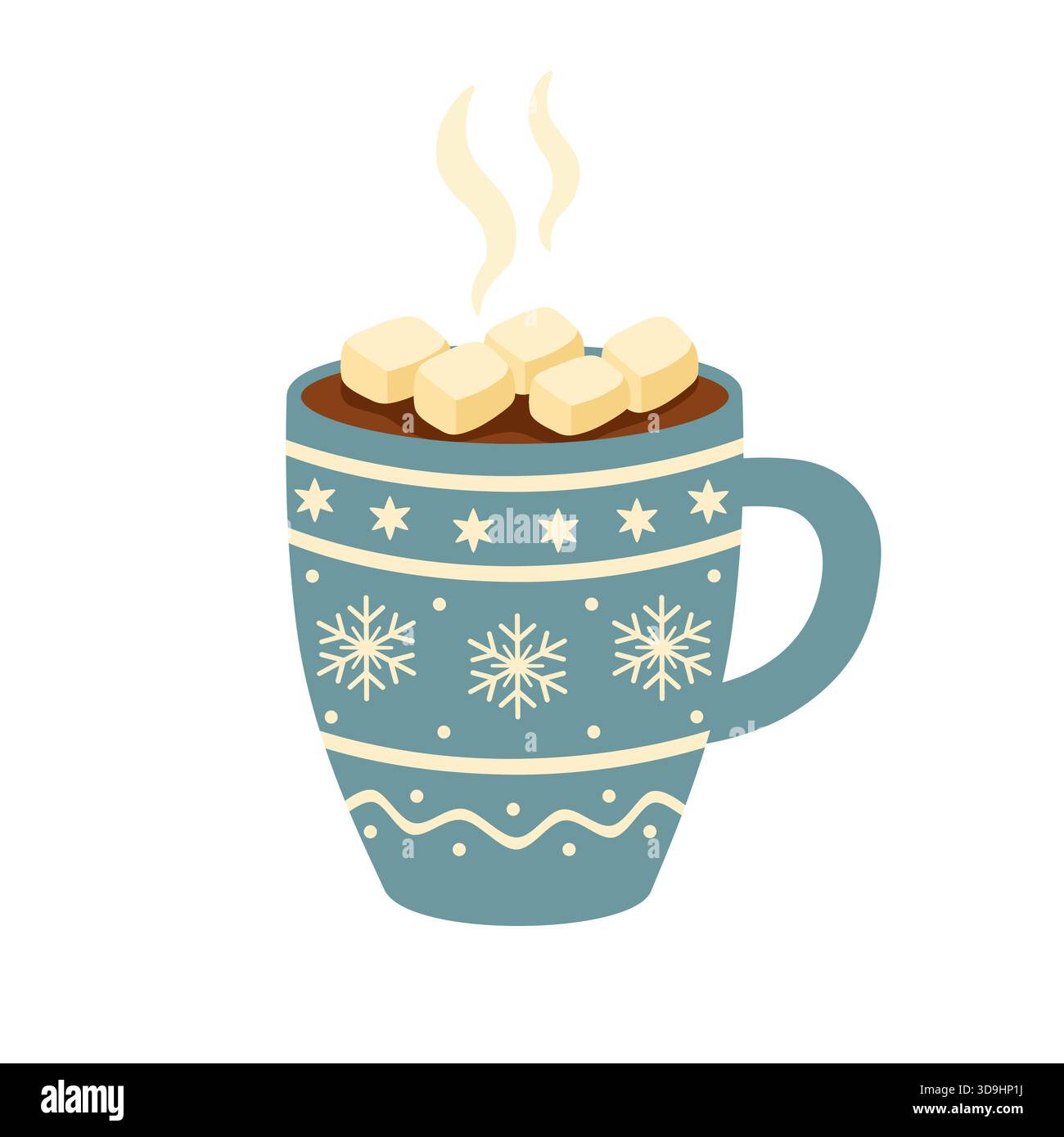 Hot homemade cocoa decoration Stock Vector Images - Alamy