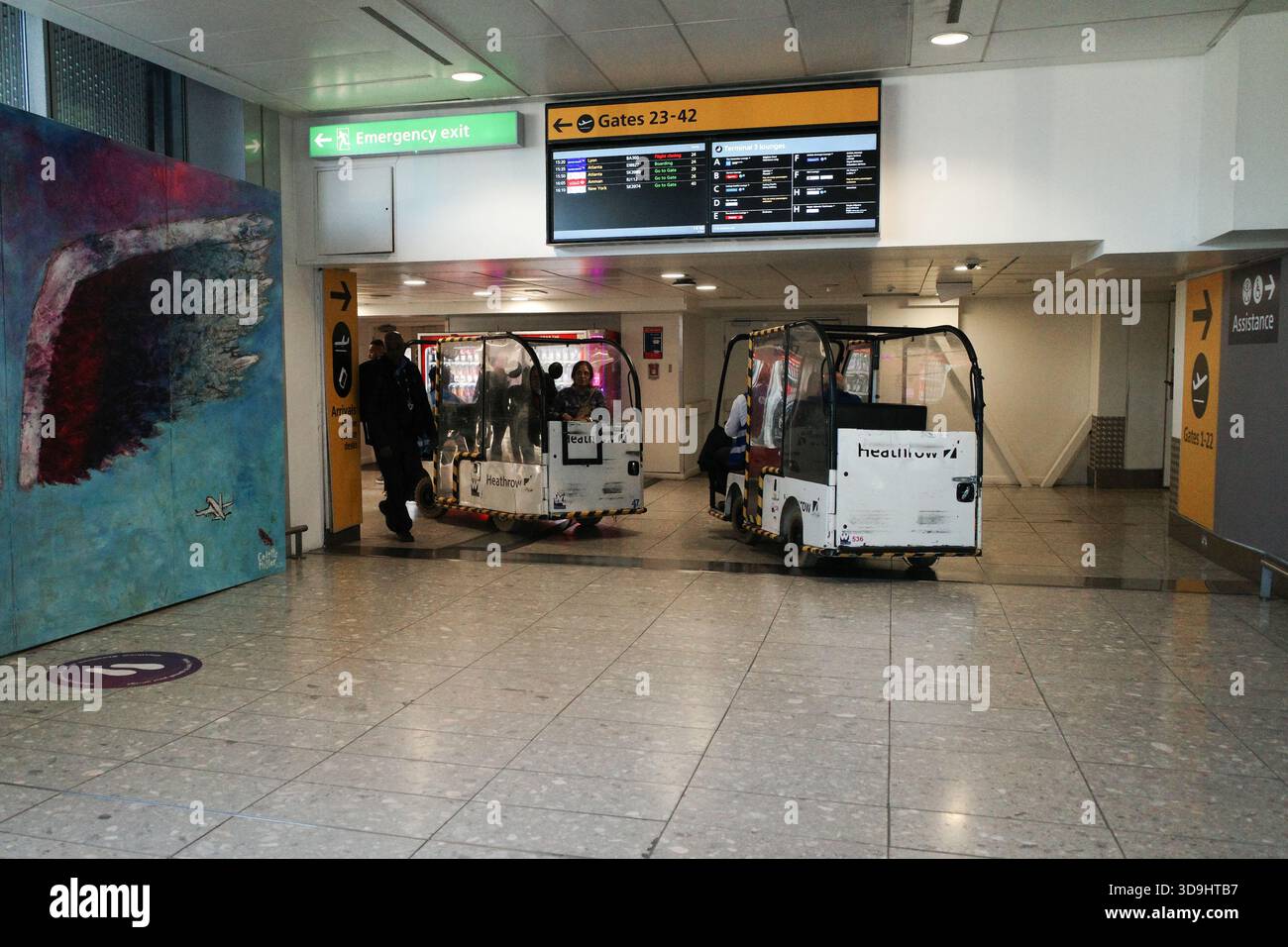 Special Assitance Vehicles at Heathrow Airport in London, England ...
