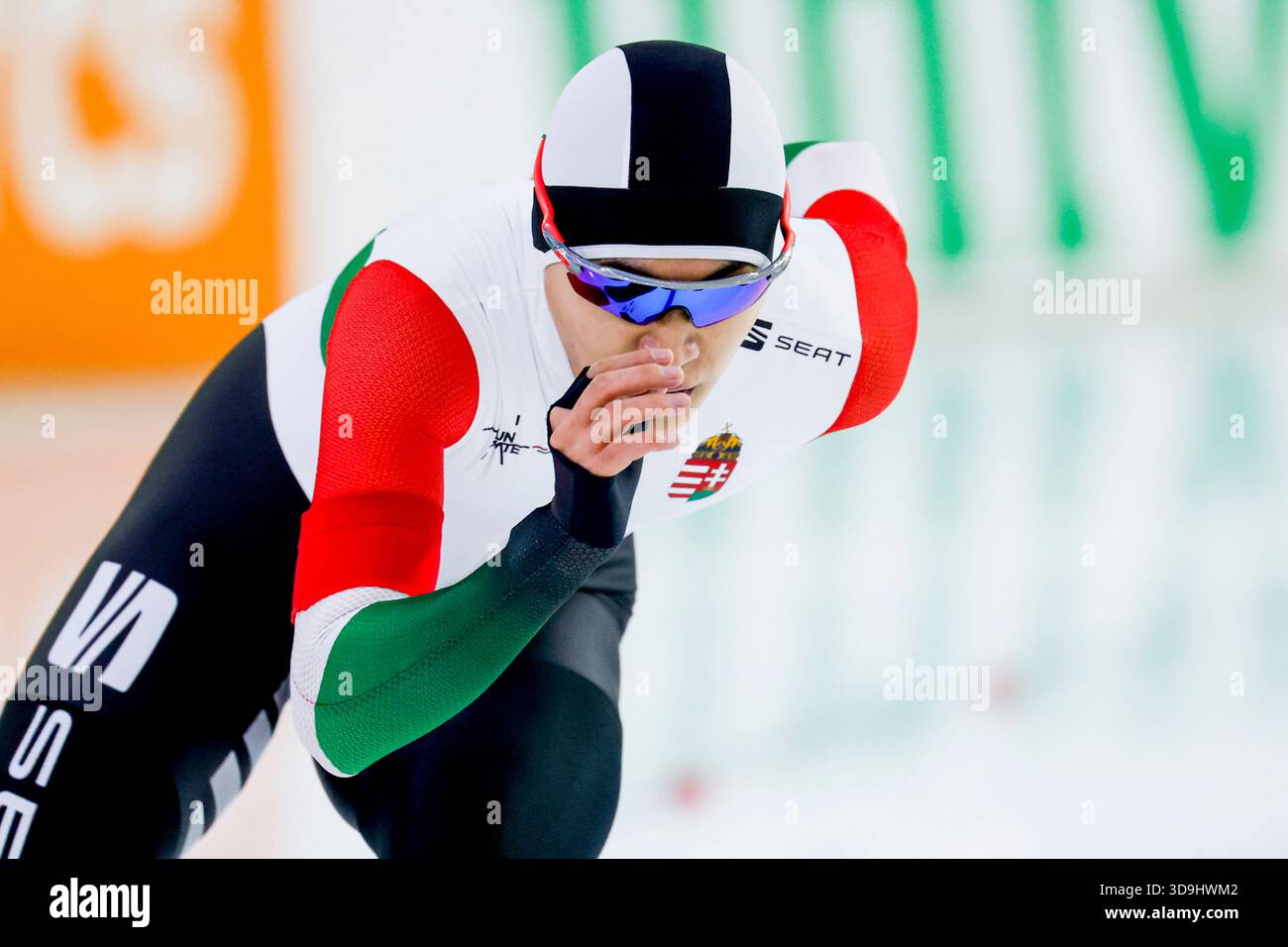 Min-Seok Kim of Hungary competing on the Men's 1500m on Day 1 of the ...