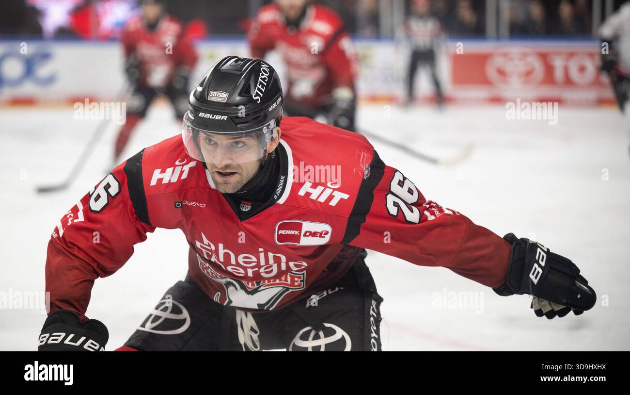 Dominik Uher (Cologne Sharks, forward, #26); PENNY DEL; Cologne Sharks ...