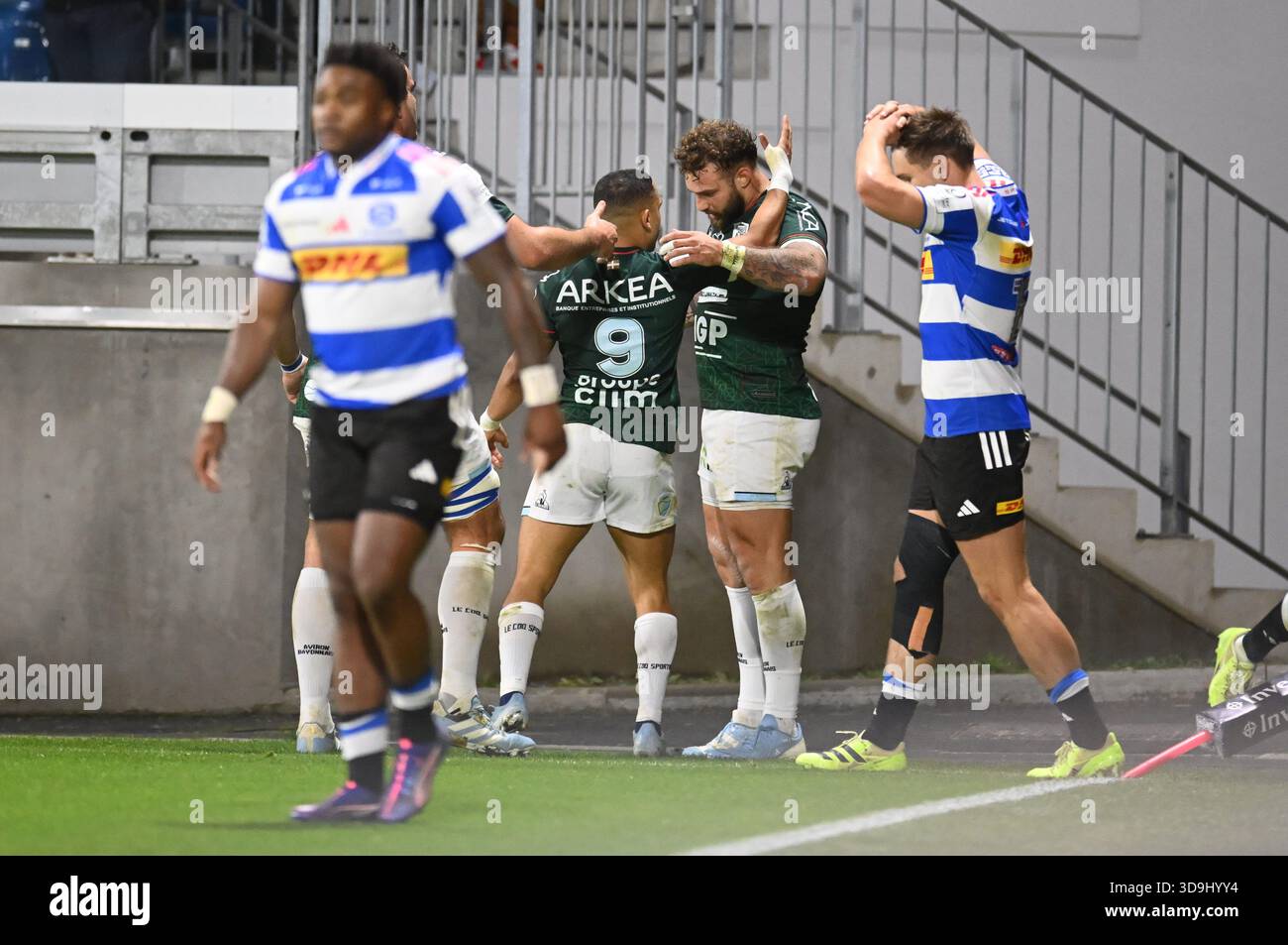 Federico Mori of Aviron Bayonnais during the EPCR Champions Cup match ...