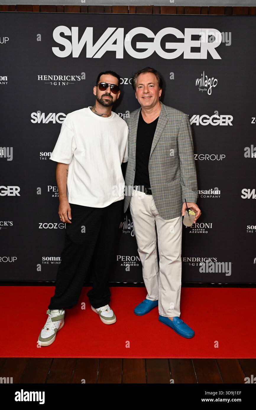 Ringo Merea and David Manning attend Swagger Magazine’s Miami Art Week ...