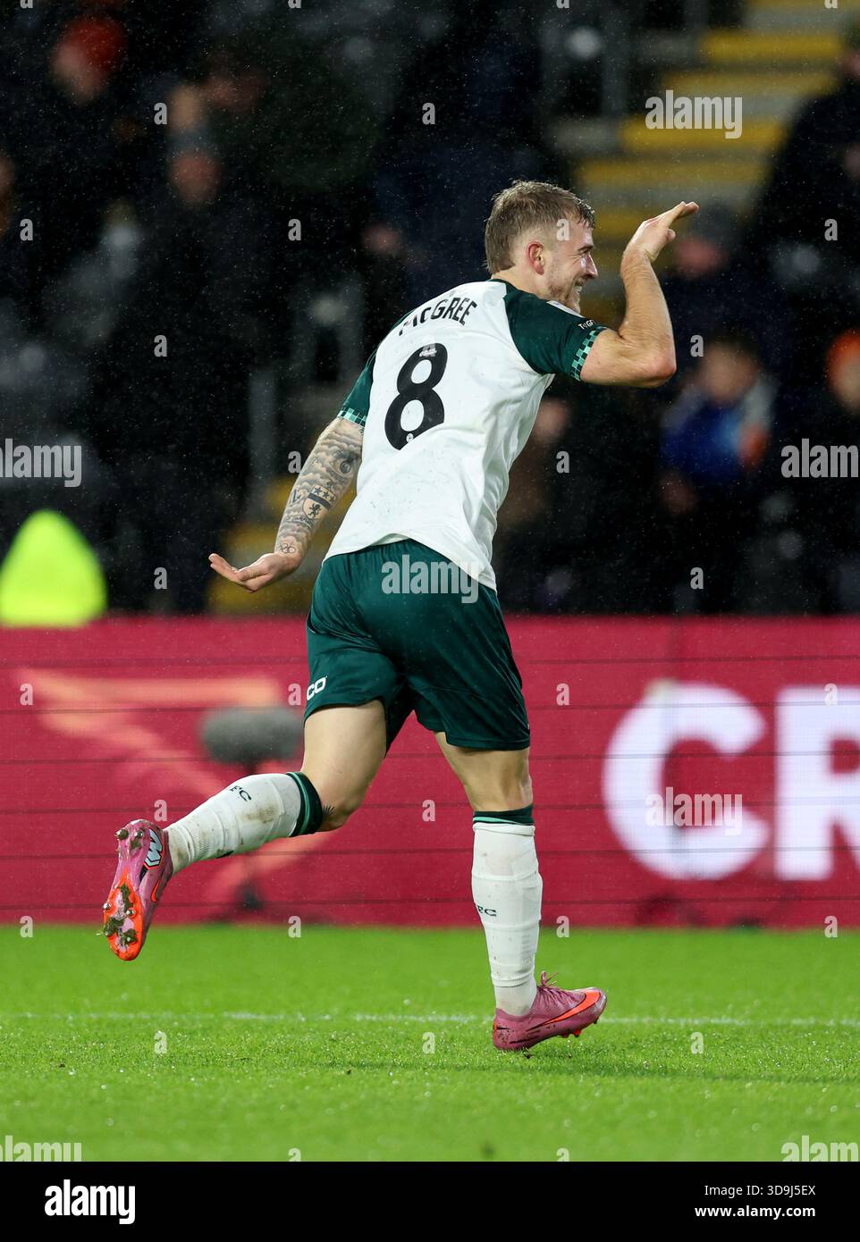 Middlesbrough's Riley McGree celebrates scoring their side's fourth ...