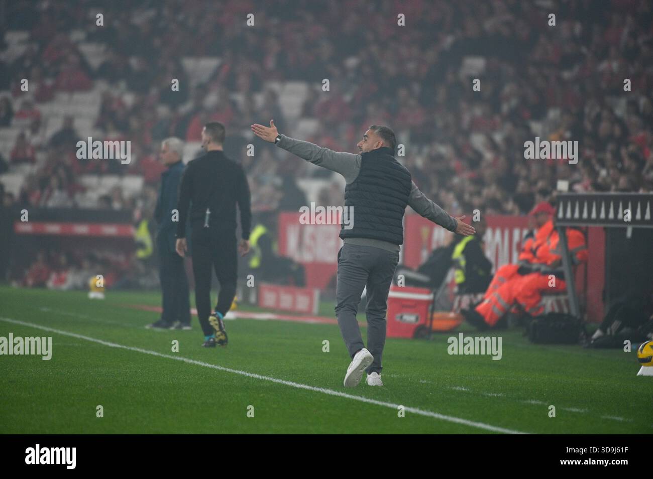 Lisbon, Portugal. 5 December 2025. Rui Manuel Gomes Borges coach of ...