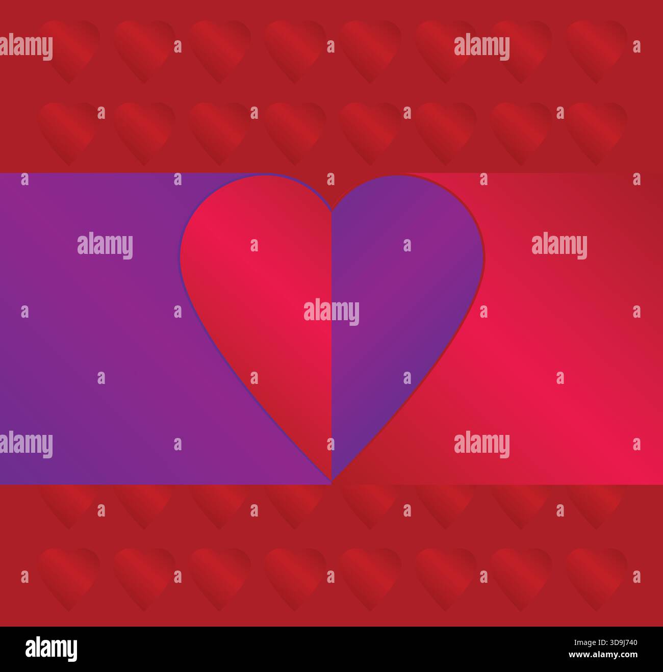 Repeating hearts Stock Vector Images - Alamy