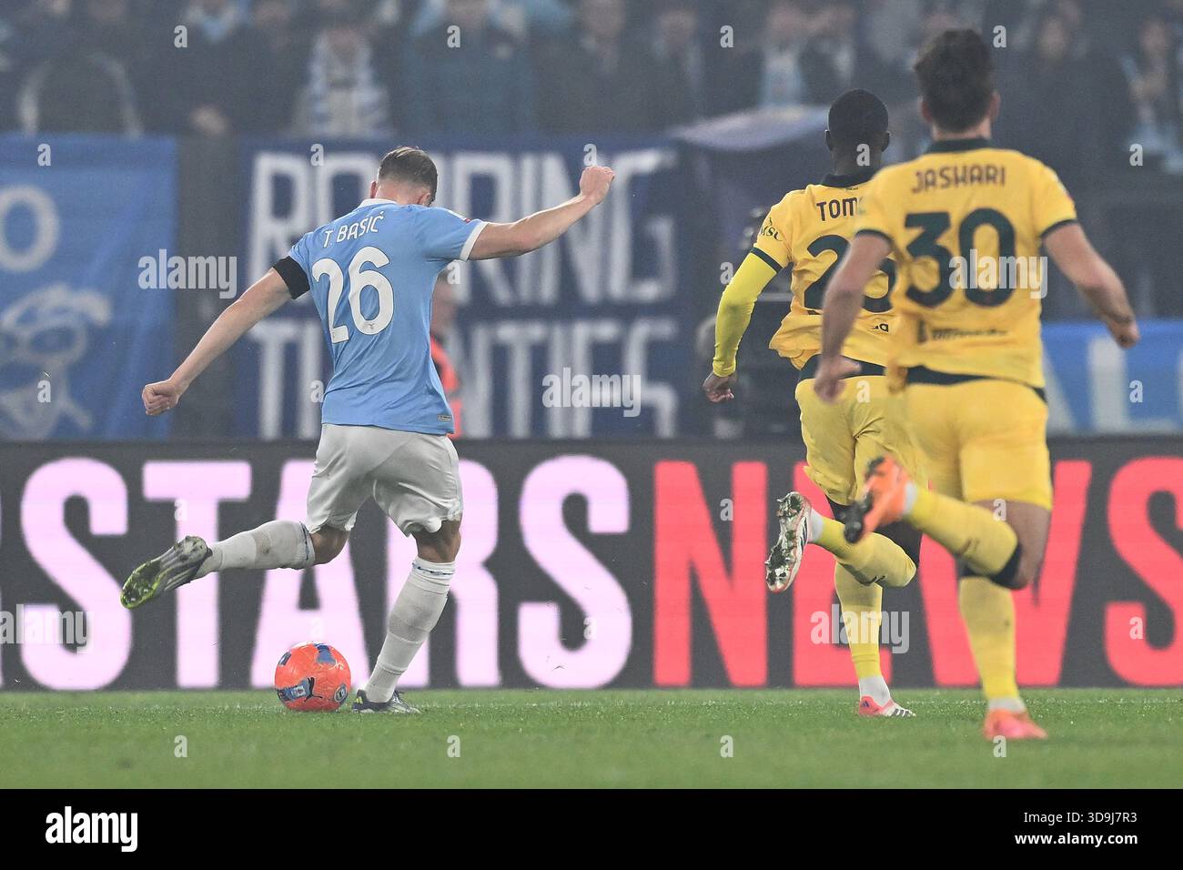 Toma Basic of S.S. Lazio is in action during the round of 16 of the ...