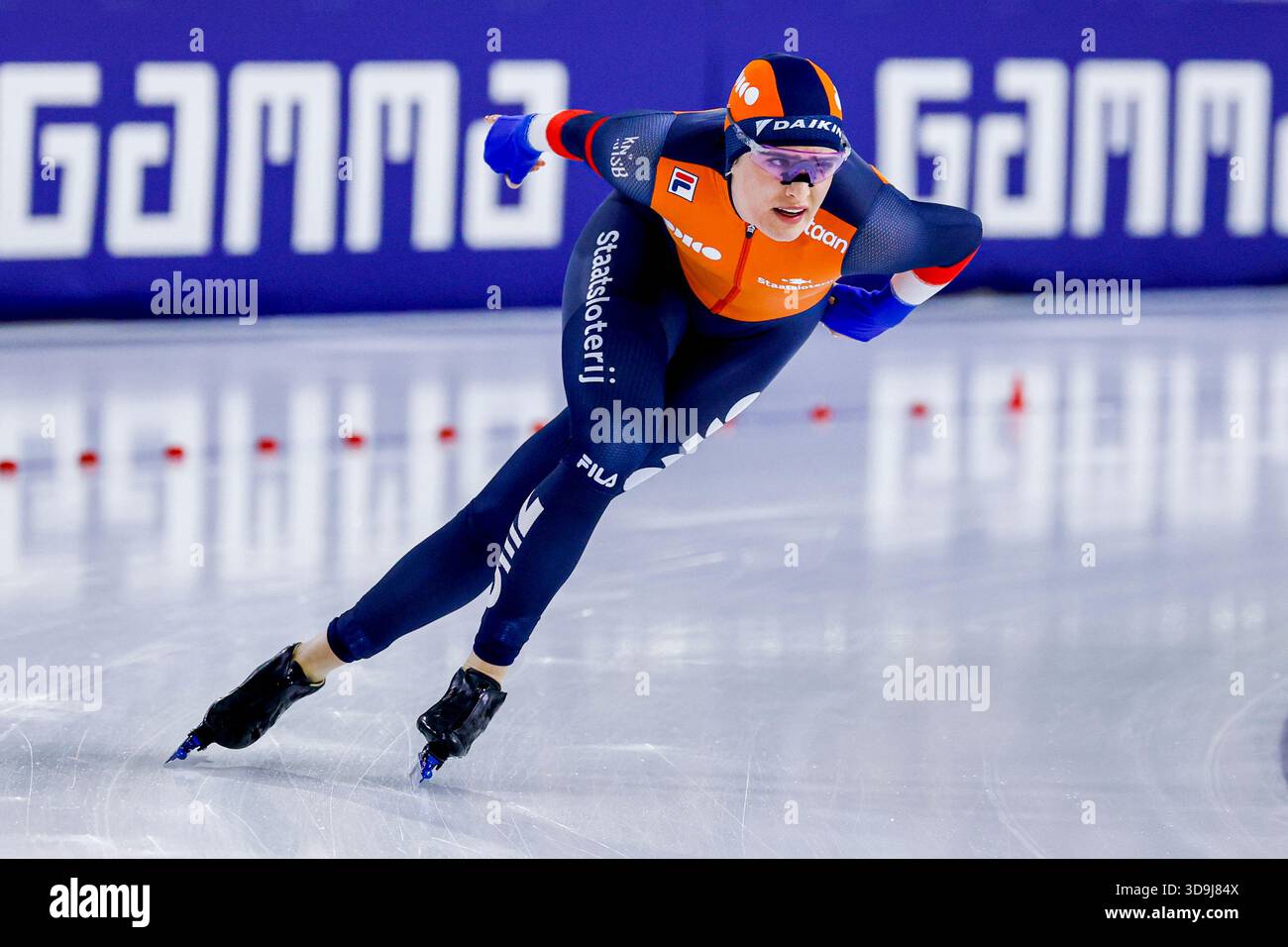 Isabel Grevelt of the Netherlands competing on the Women's 1000m on Day ...