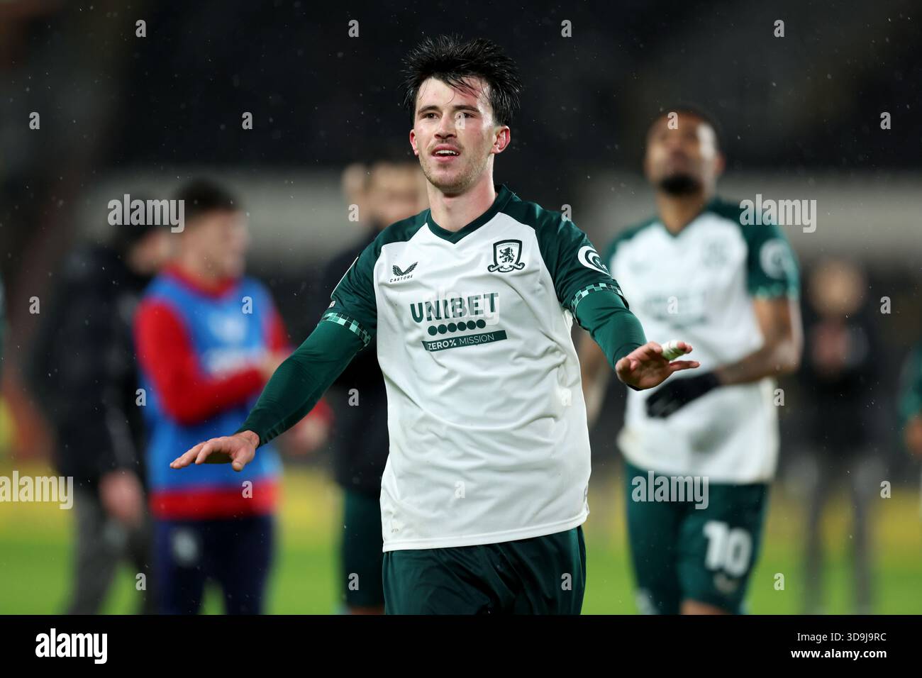Middlesbrough's Alex Gilbert celebrates at the final whistle after the ...