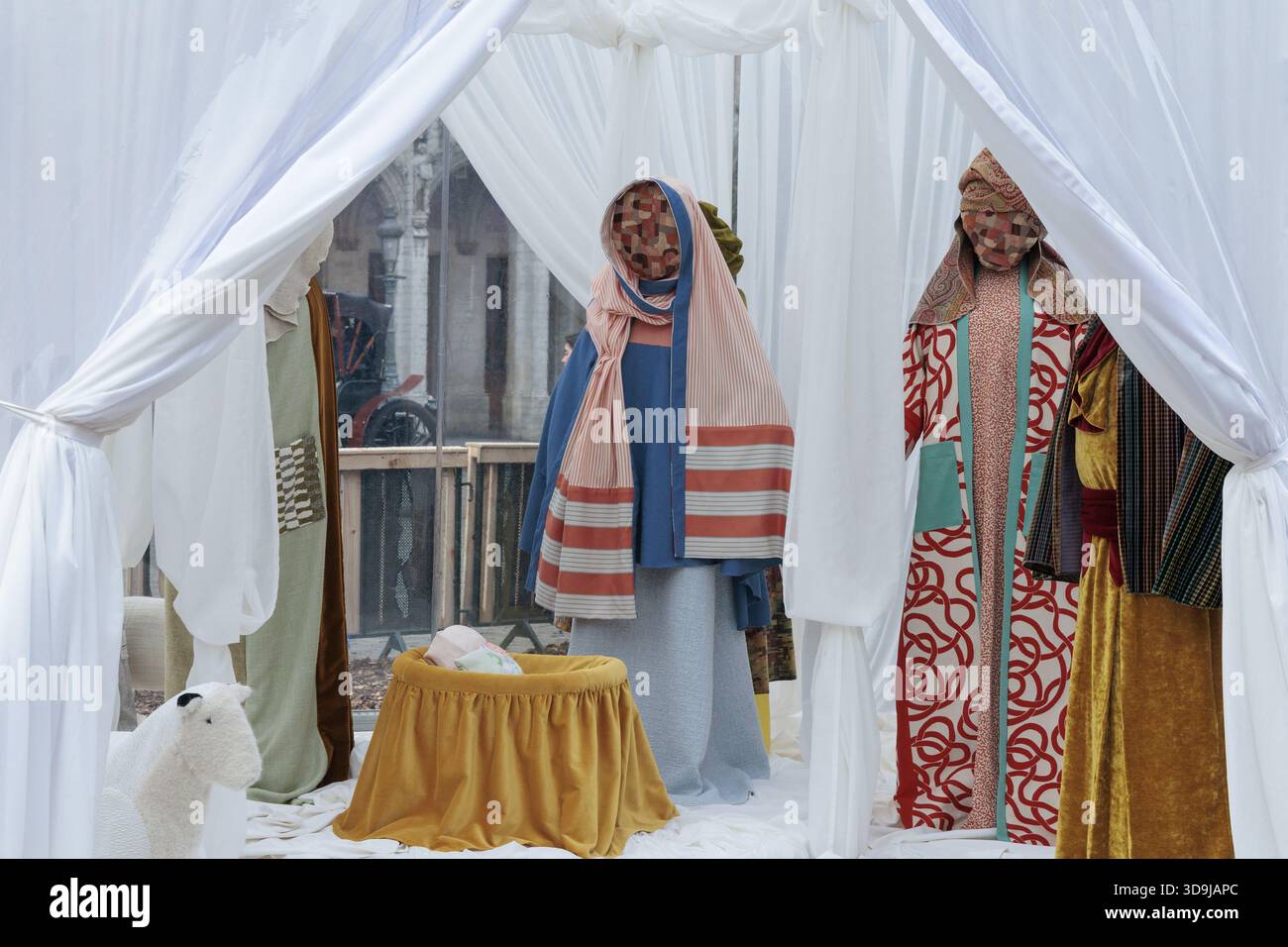 Illustration picture shows the Christmas nativity scene at the Brussels ...