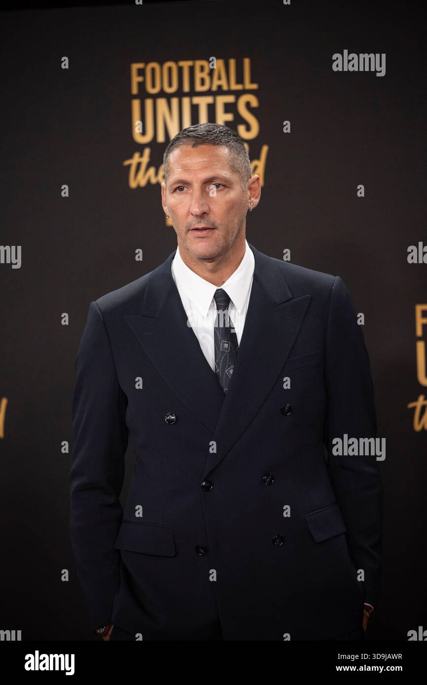 Marco Materazz attends a red carpet event ahead of the Final Draw for ...