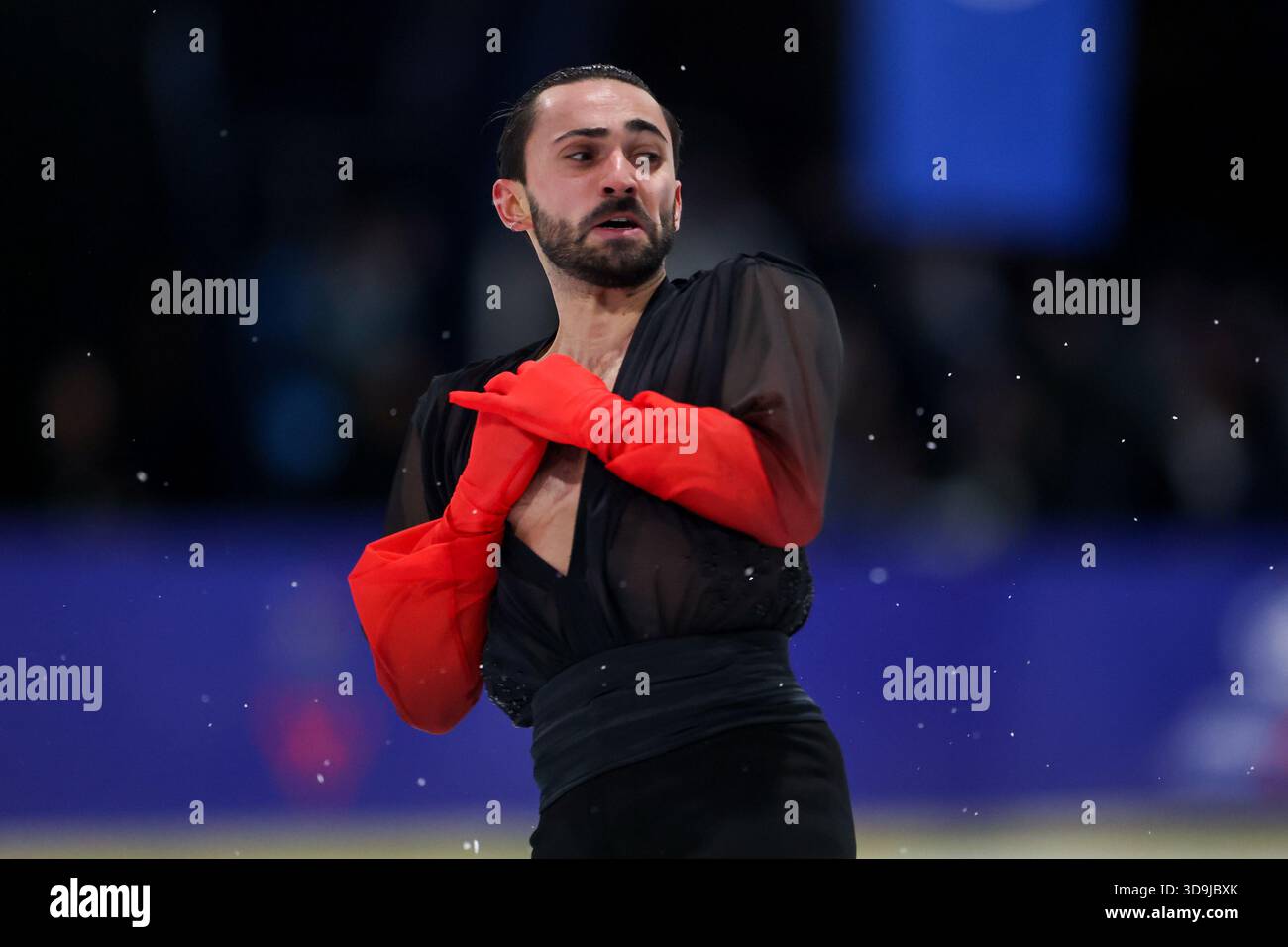 Kevin Aymoz of France competes in the Men - Free Skating on Day 2 of ...