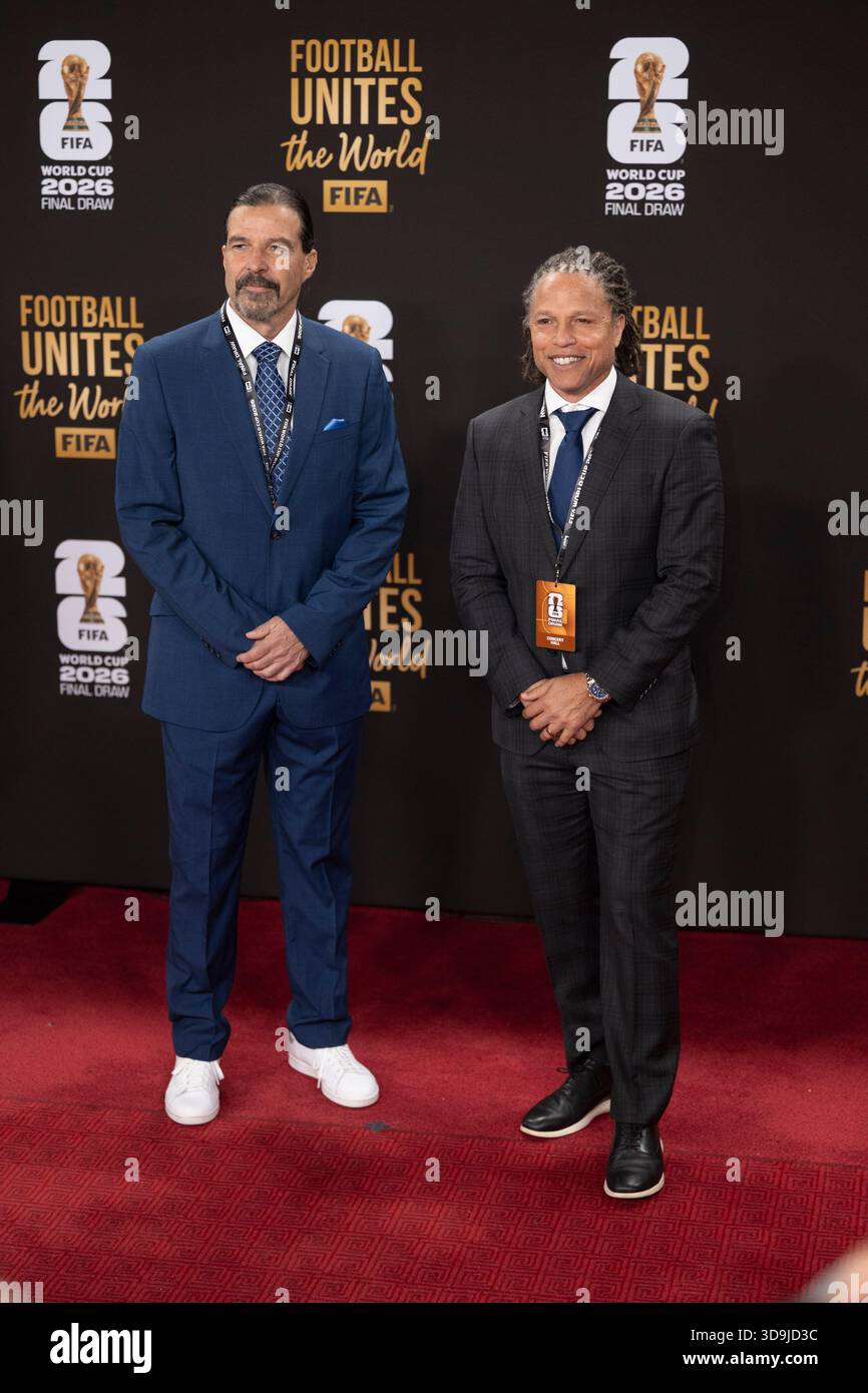 Former professional soccer players Cobi Jones and Marcelo Balboa attend ...