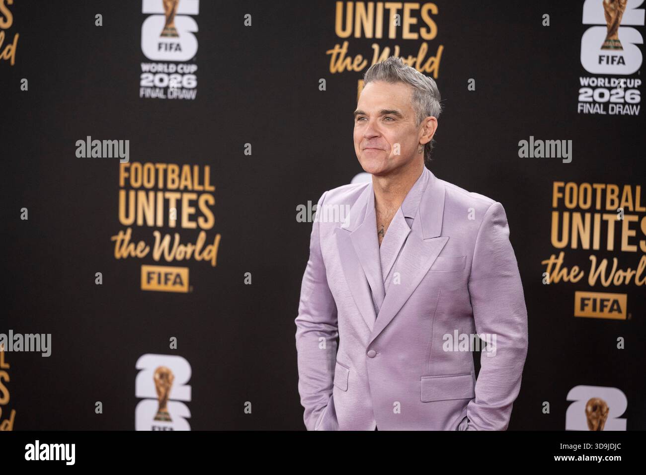 Singer Robbie Williams attends a red carpet event ahead of the Final ...