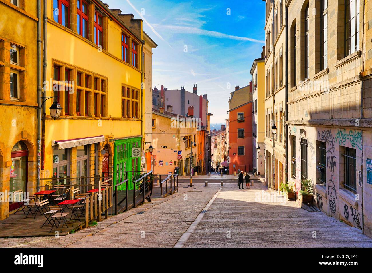 Lyon, France, Montee de la Grande Cote Stock Photo - Alamy