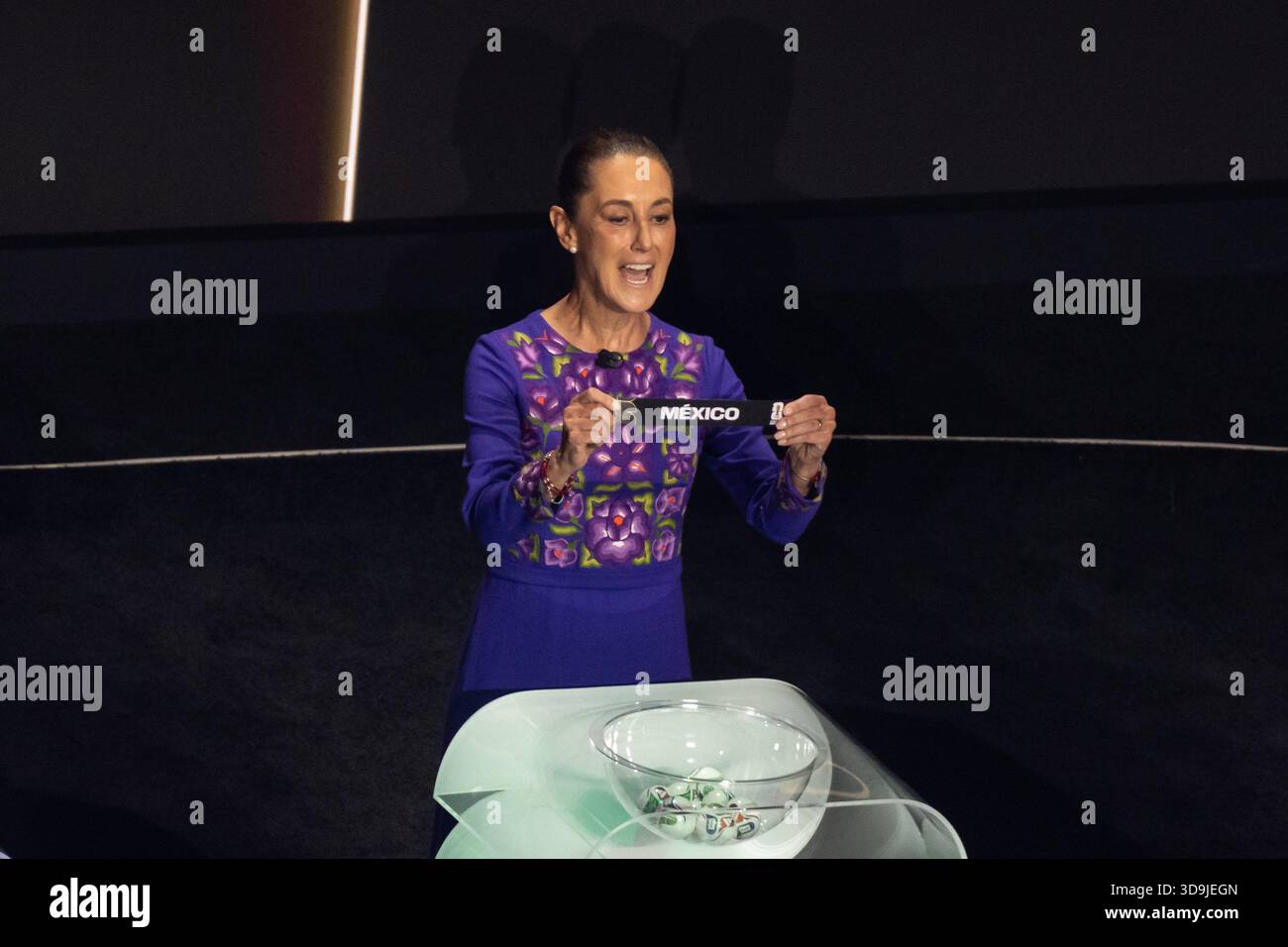 Mexico president Claudia Sheinbaum assists during the 2026 FIFA World ...