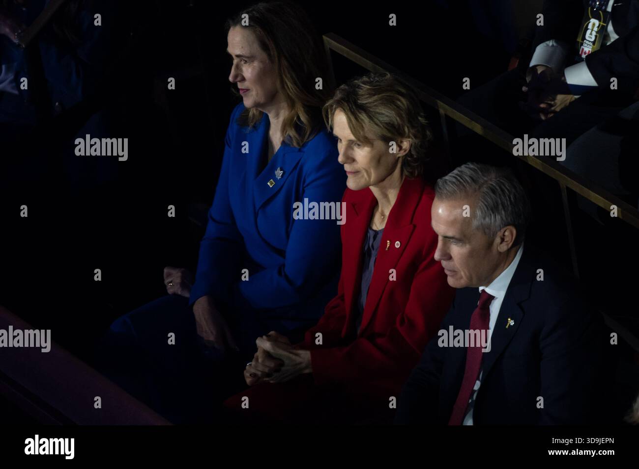 Canada Prime minister Mark Carney (R) attends the 2026 FIFA World Cup ...