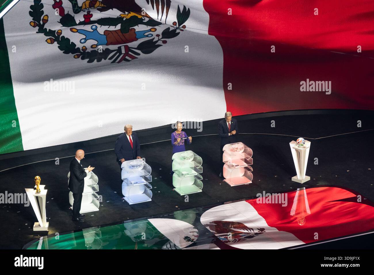 Mexico president Claudia Sheinbaum assists during the 2026 FIFA World ...
