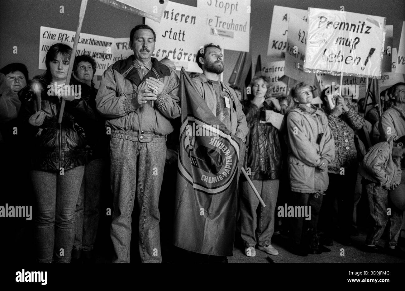 DGB Demo Deutschland, Berlin, 02.10.1992, DGB-Demo auf dem ...