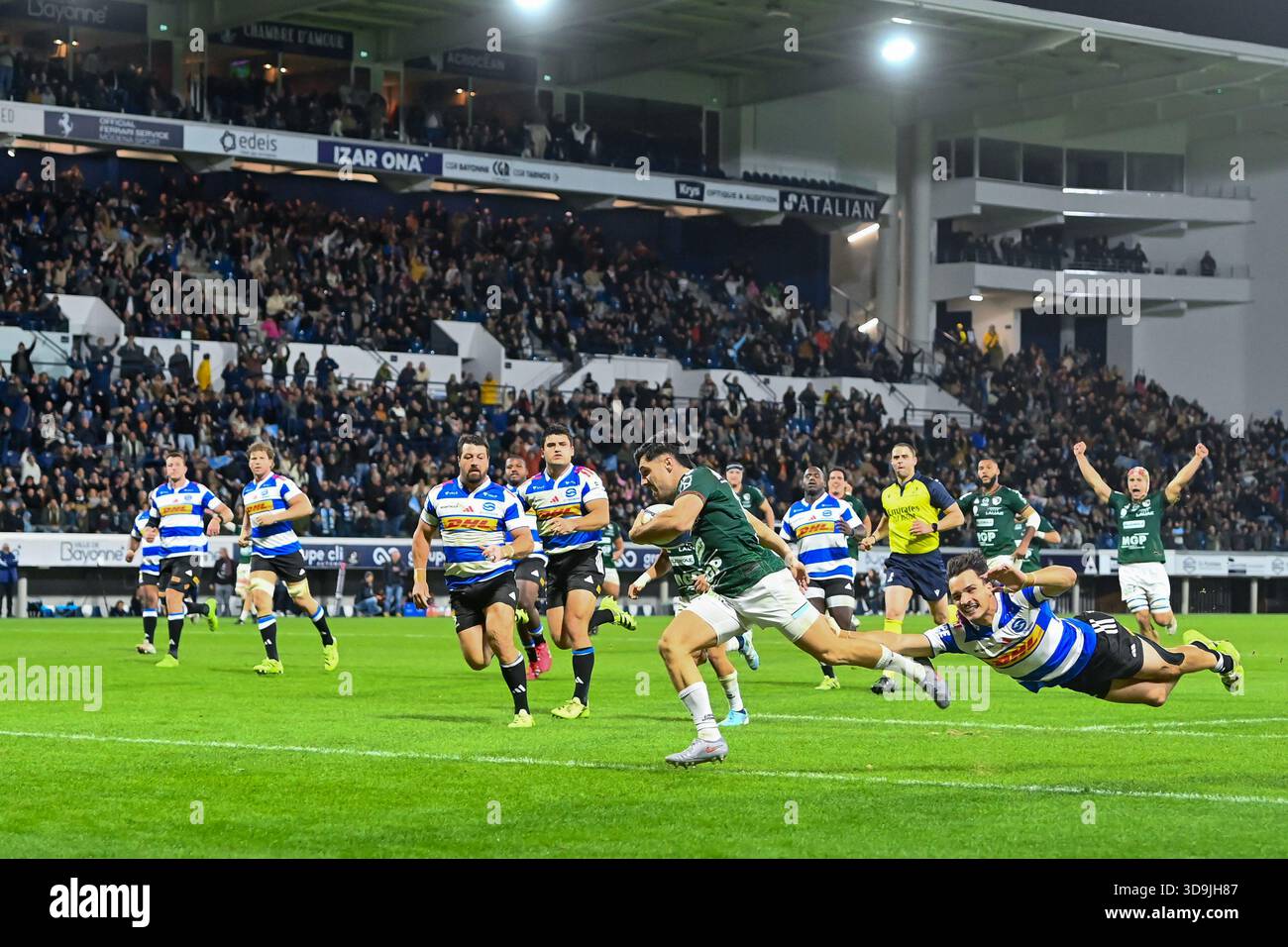 Yohan Orabe of Bayonne during the EPCR Champions Cup match between ...