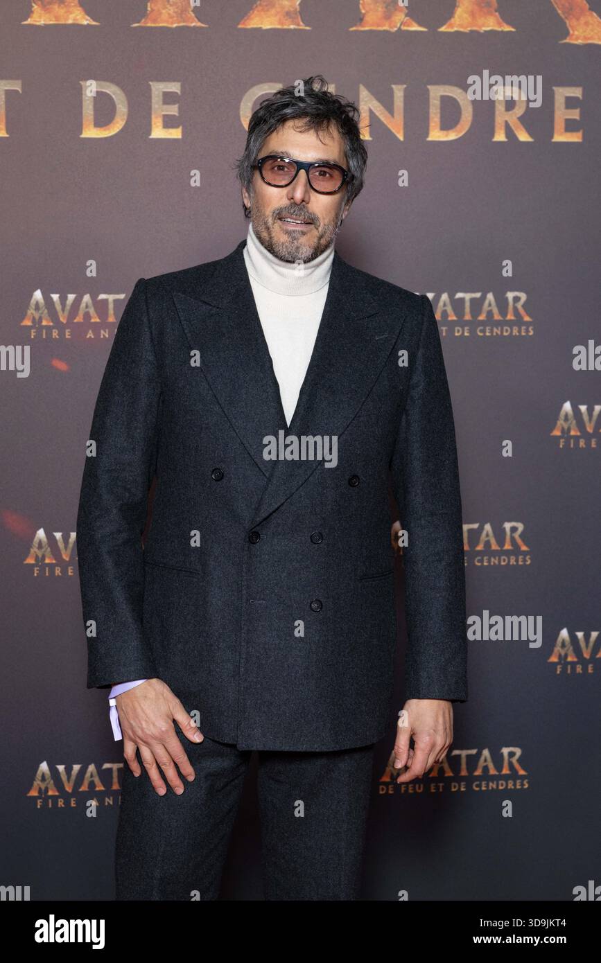 French actor Vincent Elbaz attends the "Avatar: Fire And Ash" European ...