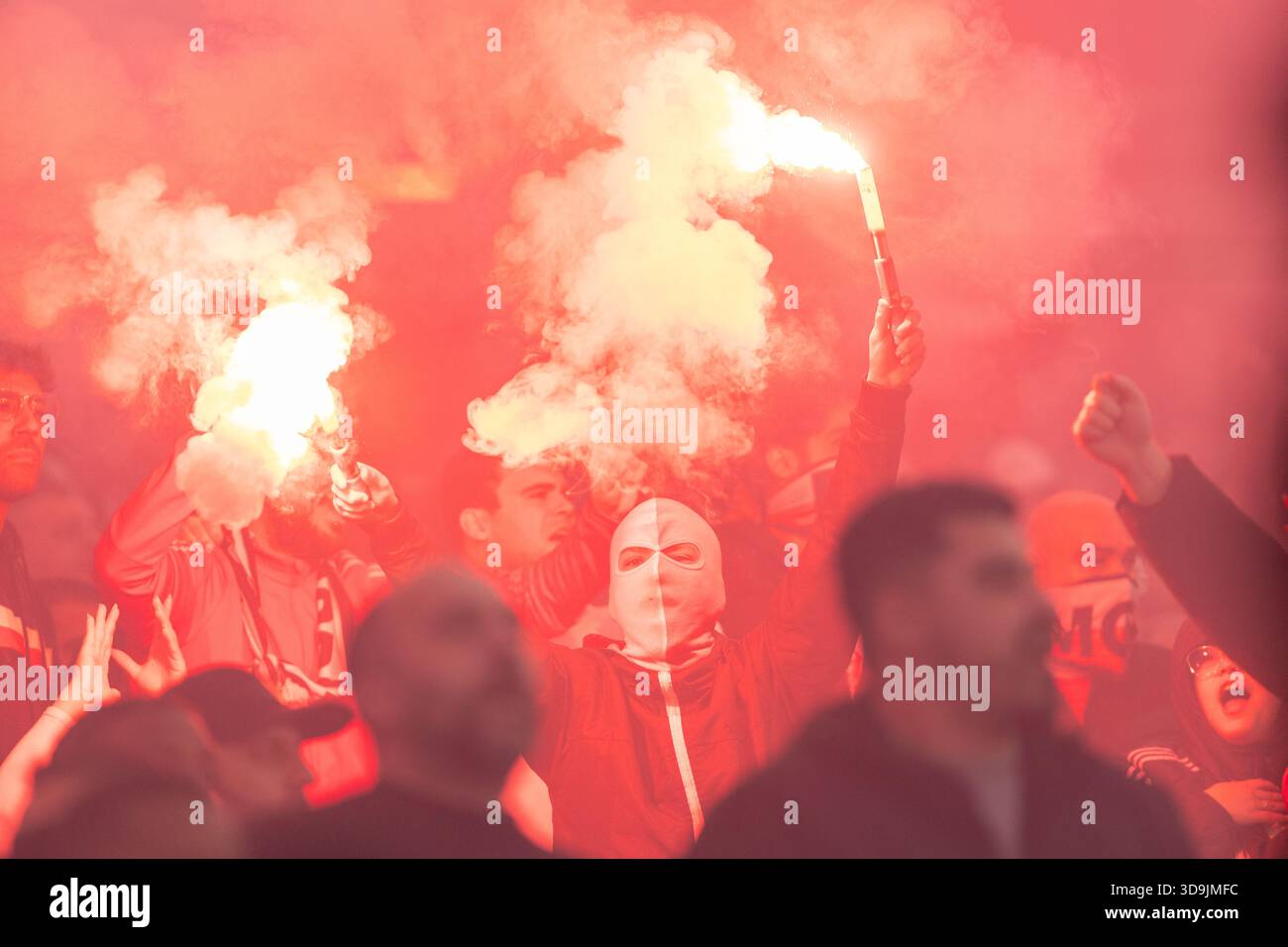 December 05, 2025. Lisbon, Portugal. Benfica supporters during the game ...