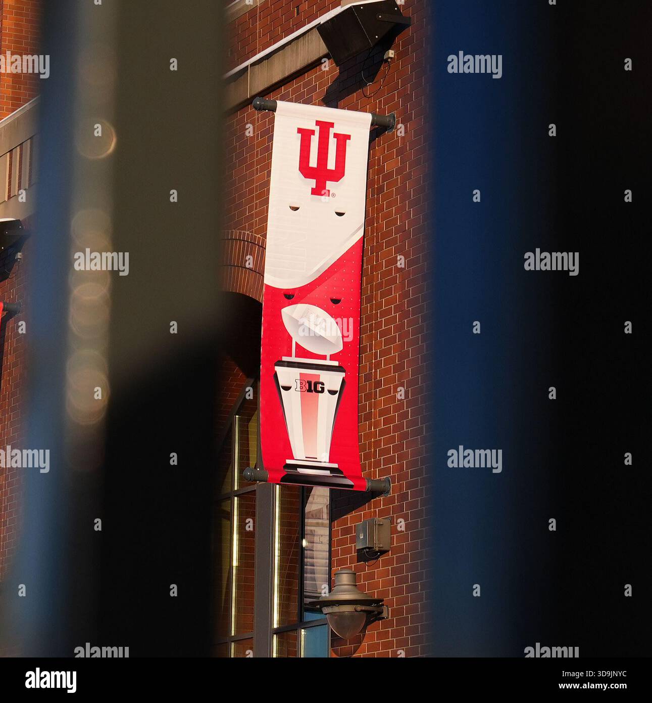 INDIANAPOLIS, IN - DECEMBER 05: A general view of IU banner hanging on ...