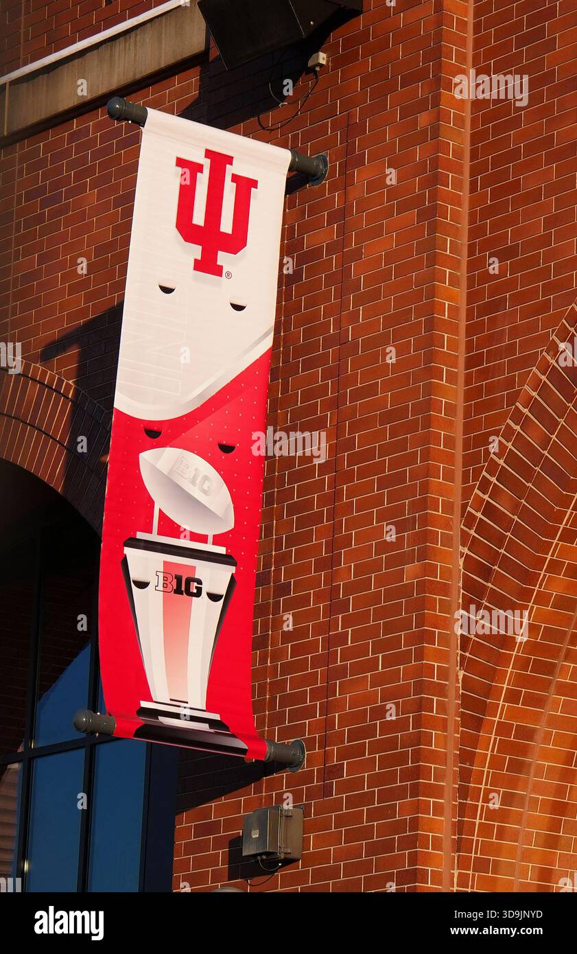 INDIANAPOLIS, IN - DECEMBER 05: A general view of IU banner hanging on ...