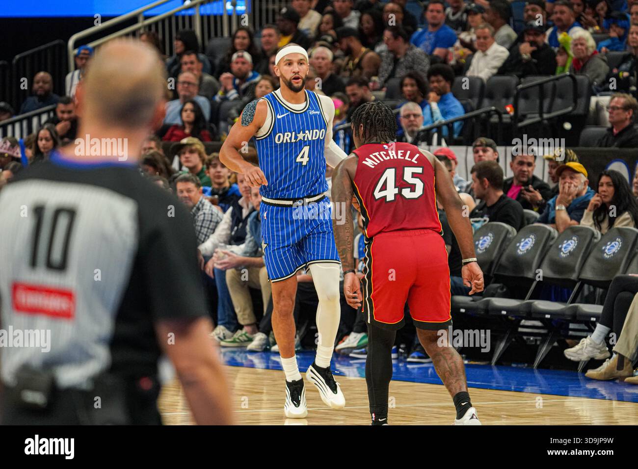 Orlando, Florida, USA, December 5, 2025, Orlando Magic's Jalen Suggs #4 ...