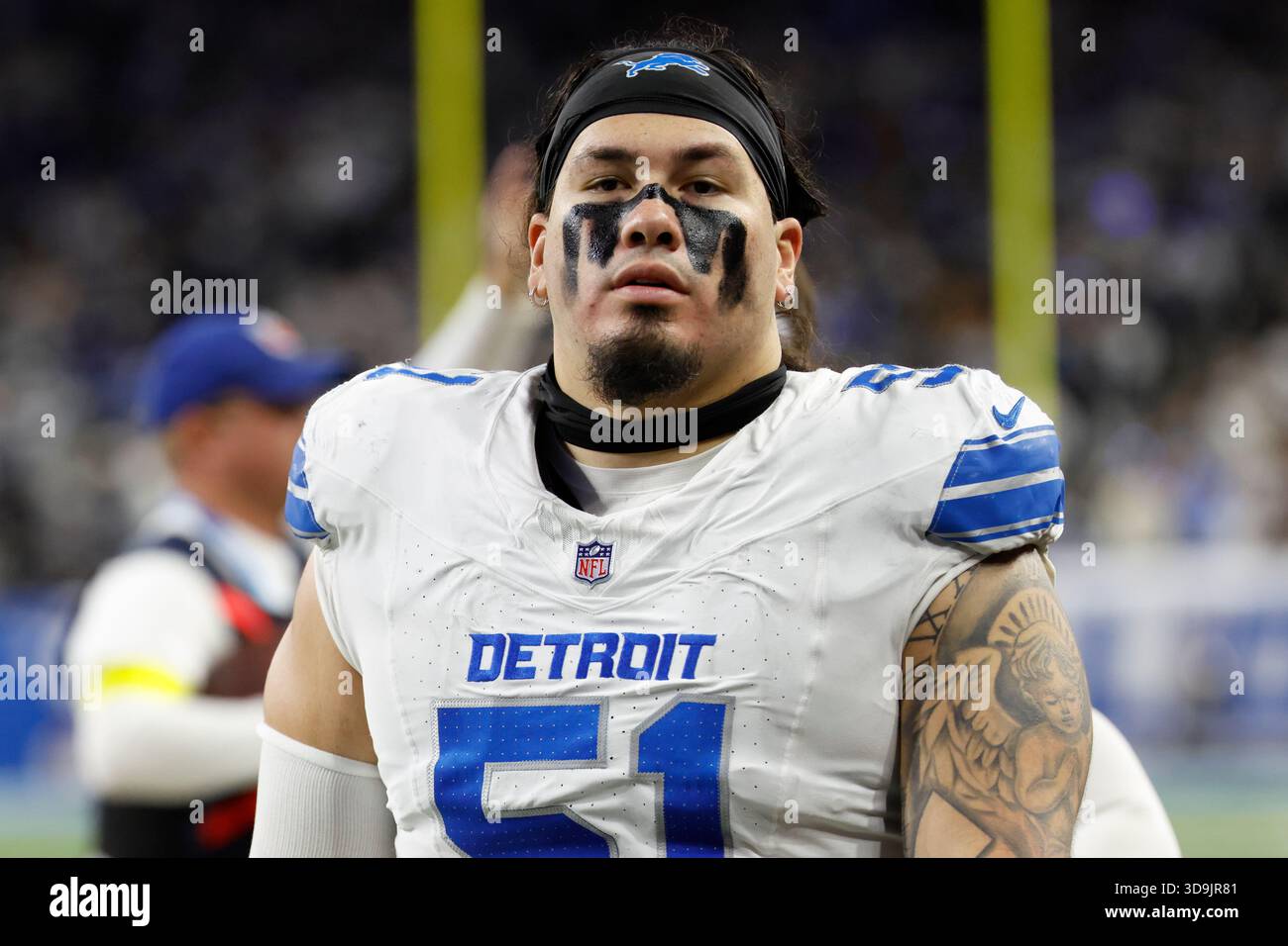Detroit Lions defensive tackle Roy Lopez (51) walks off the field ...