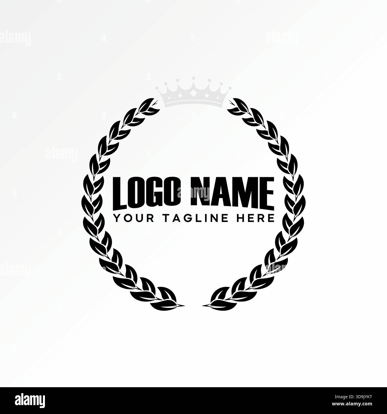 Leaves of crown Black and White Stock Photos & Images - Alamy