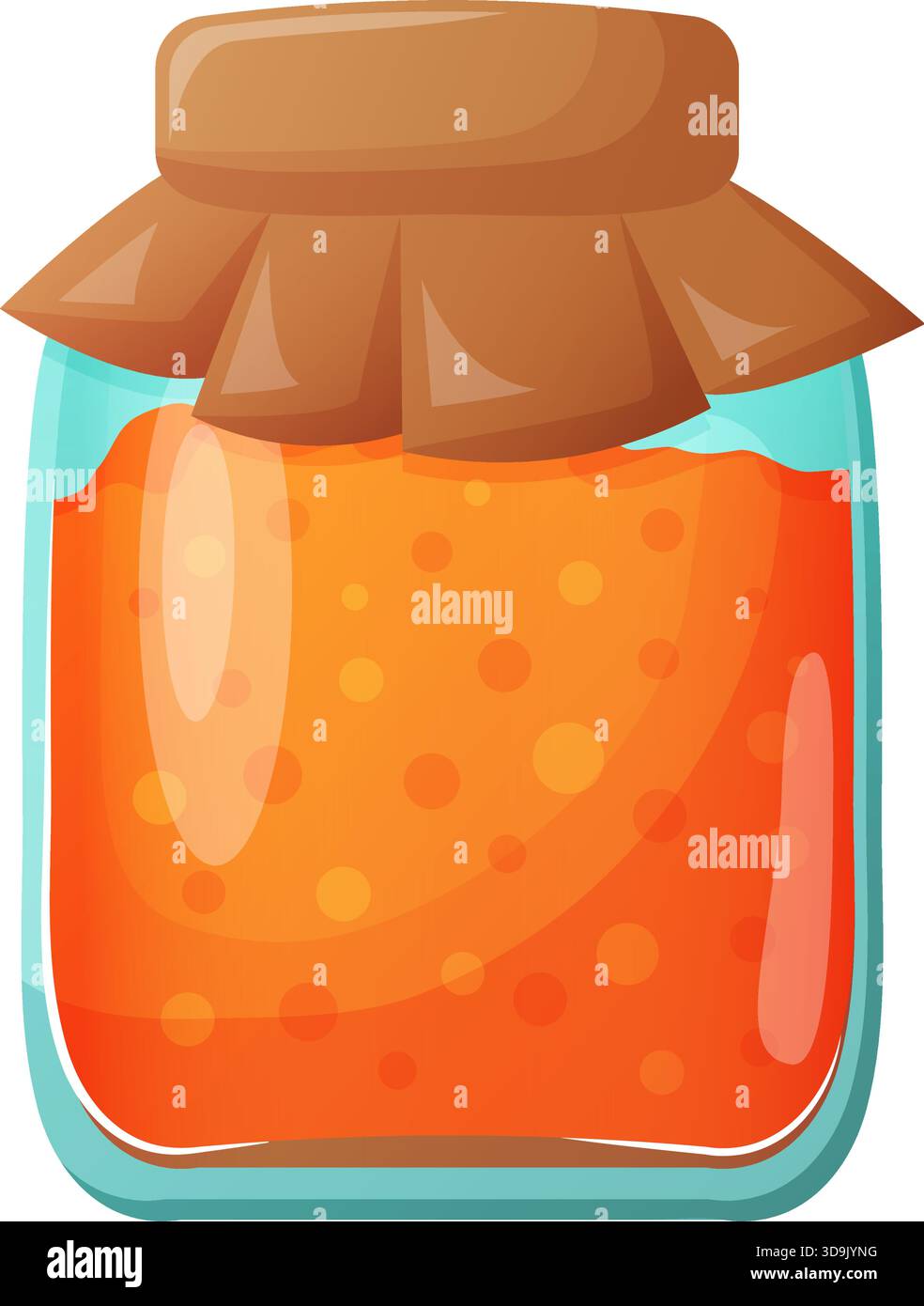 Apple jam in jar Stock Vector Images - Alamy