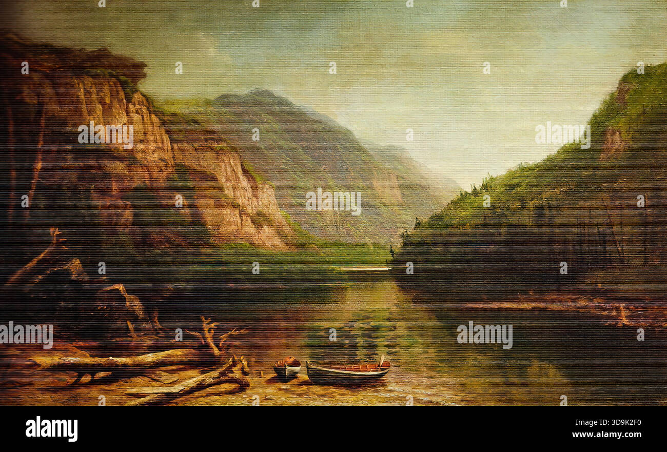 Detailed river scene Stock Vector Images - Alamy