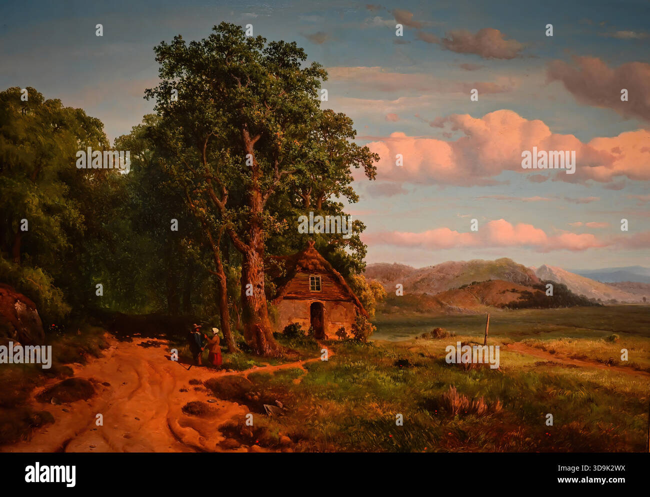 Old country road on Stock Vector Images - Alamy