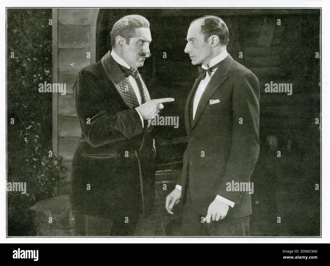 FRANK PURFITT and CECIL HUMPHREYS in the British silent film THE WOMAN ...