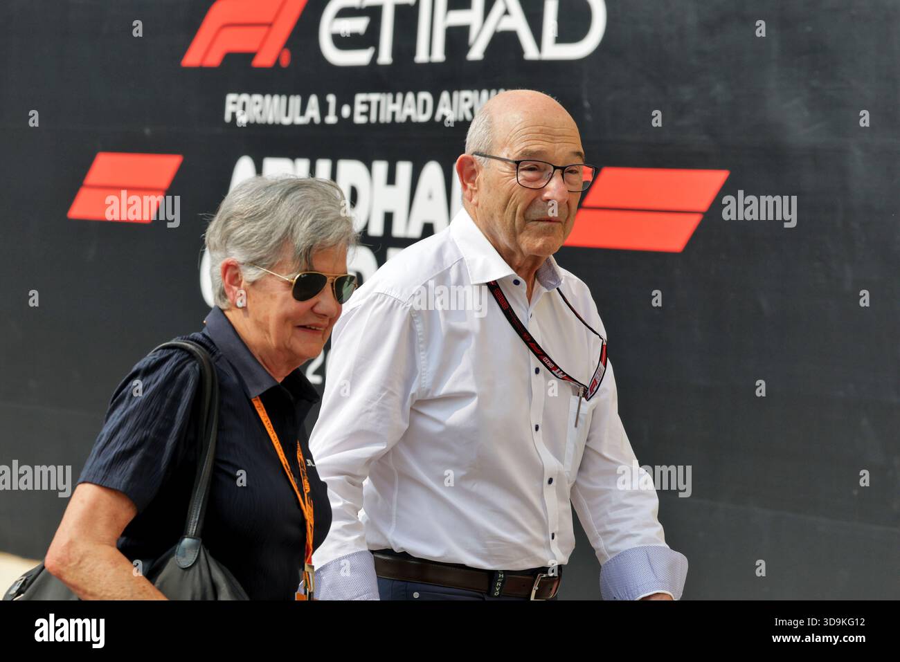 Peter Sauber (SUI) Former Sauber Owner (Right) with his wife Christiane ...