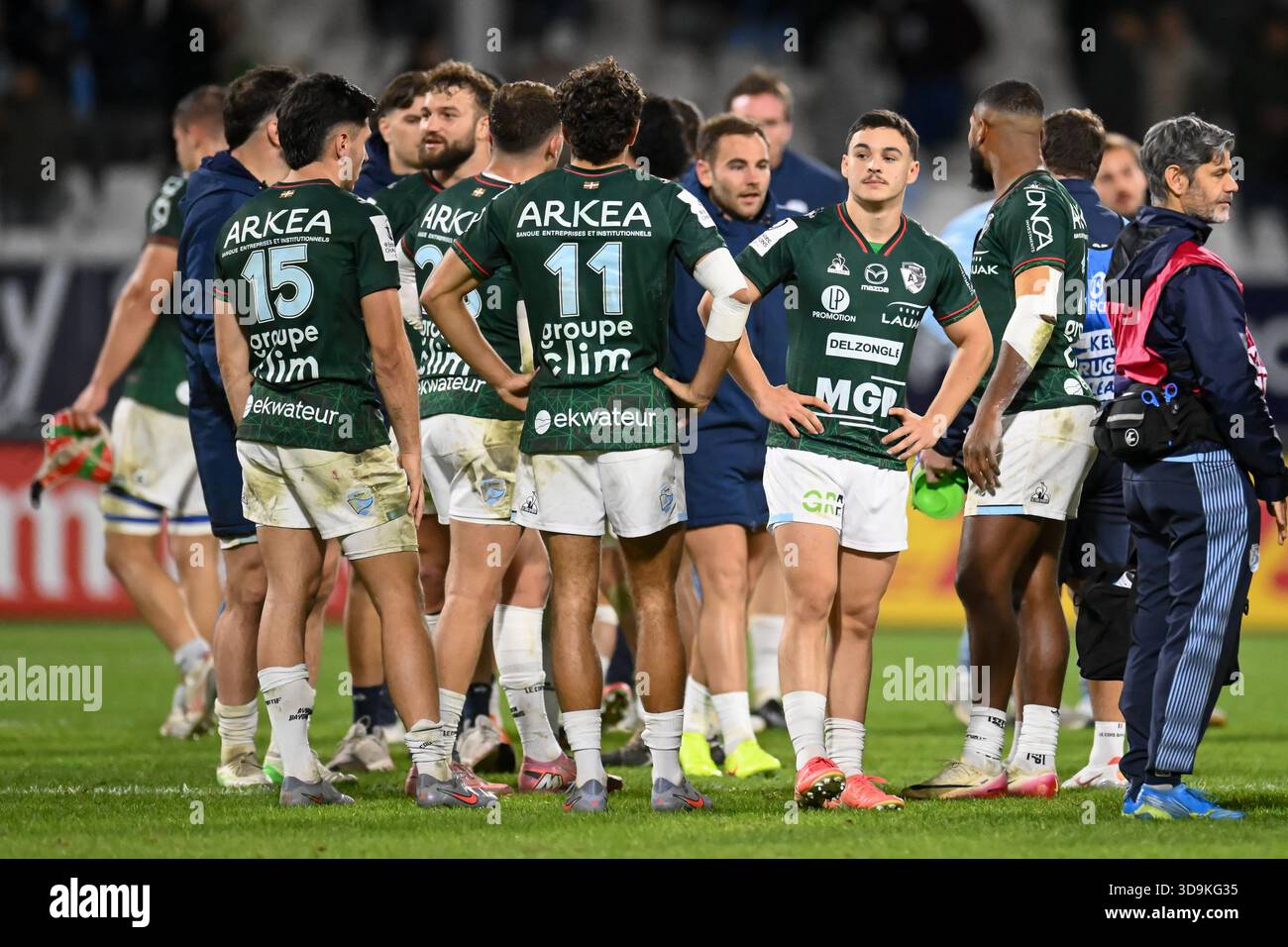 Baptiste Tilloles of Bayonne during the EPCR Champions Cup match between Bayonne and Stormers on ...