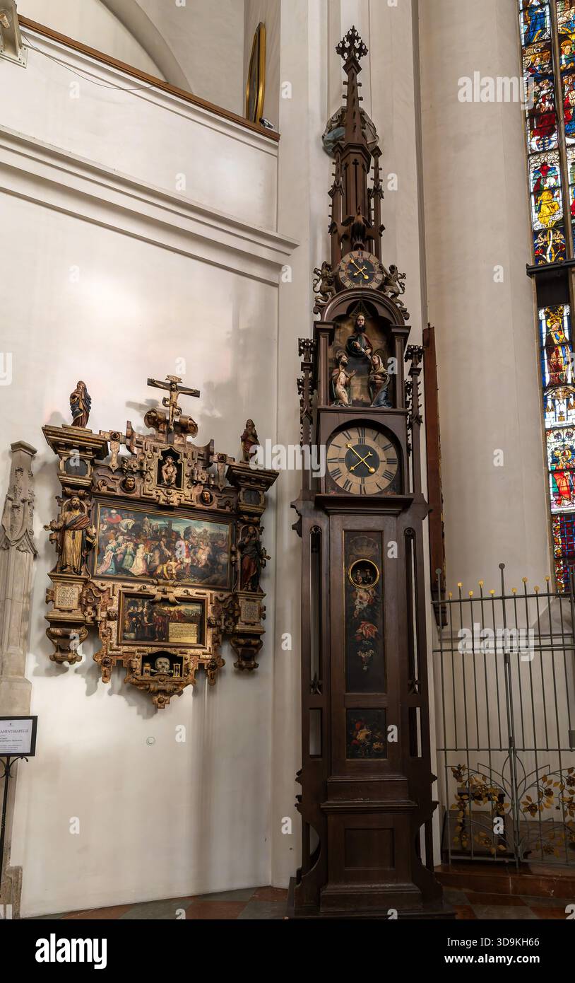 Interior of Cathedral of Our Dear Lady in Munich, Germany - symbol of ...