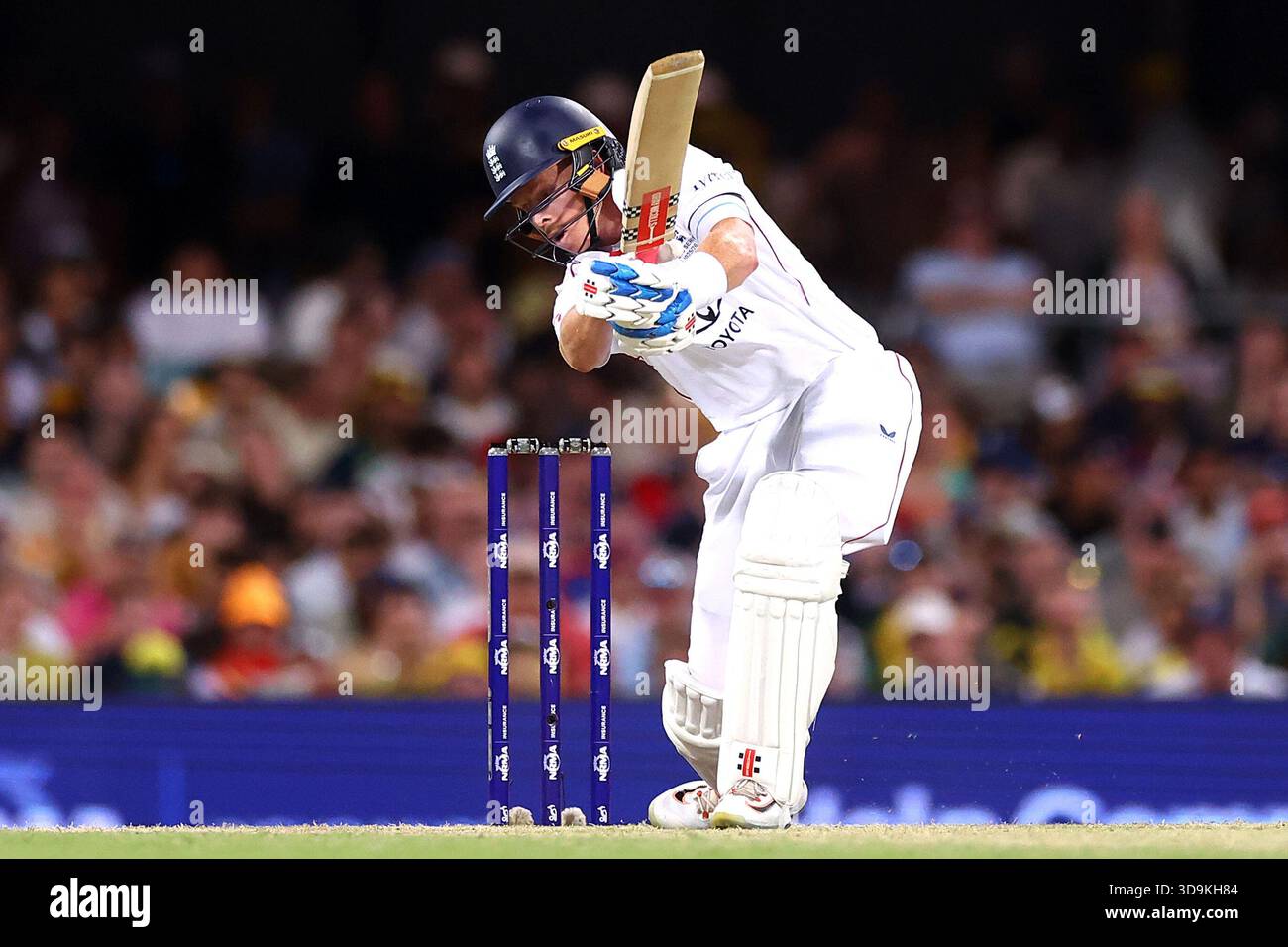 Ollie Pope of England bats during Day 3 of the Second Test in the NRMA ...