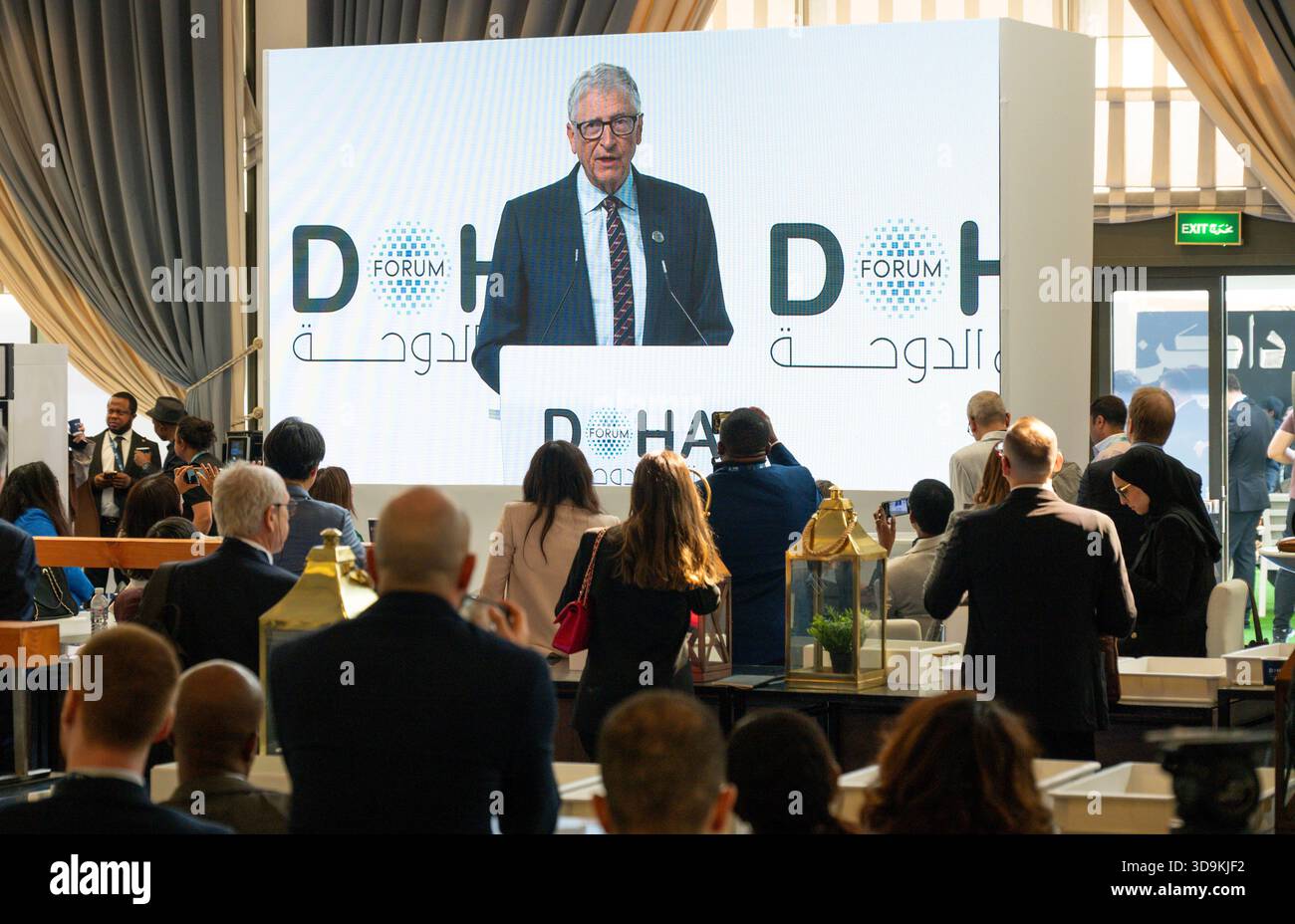 Doha Forum 2025 Microsoft co-founder and US philanthropist Bill Gates ...