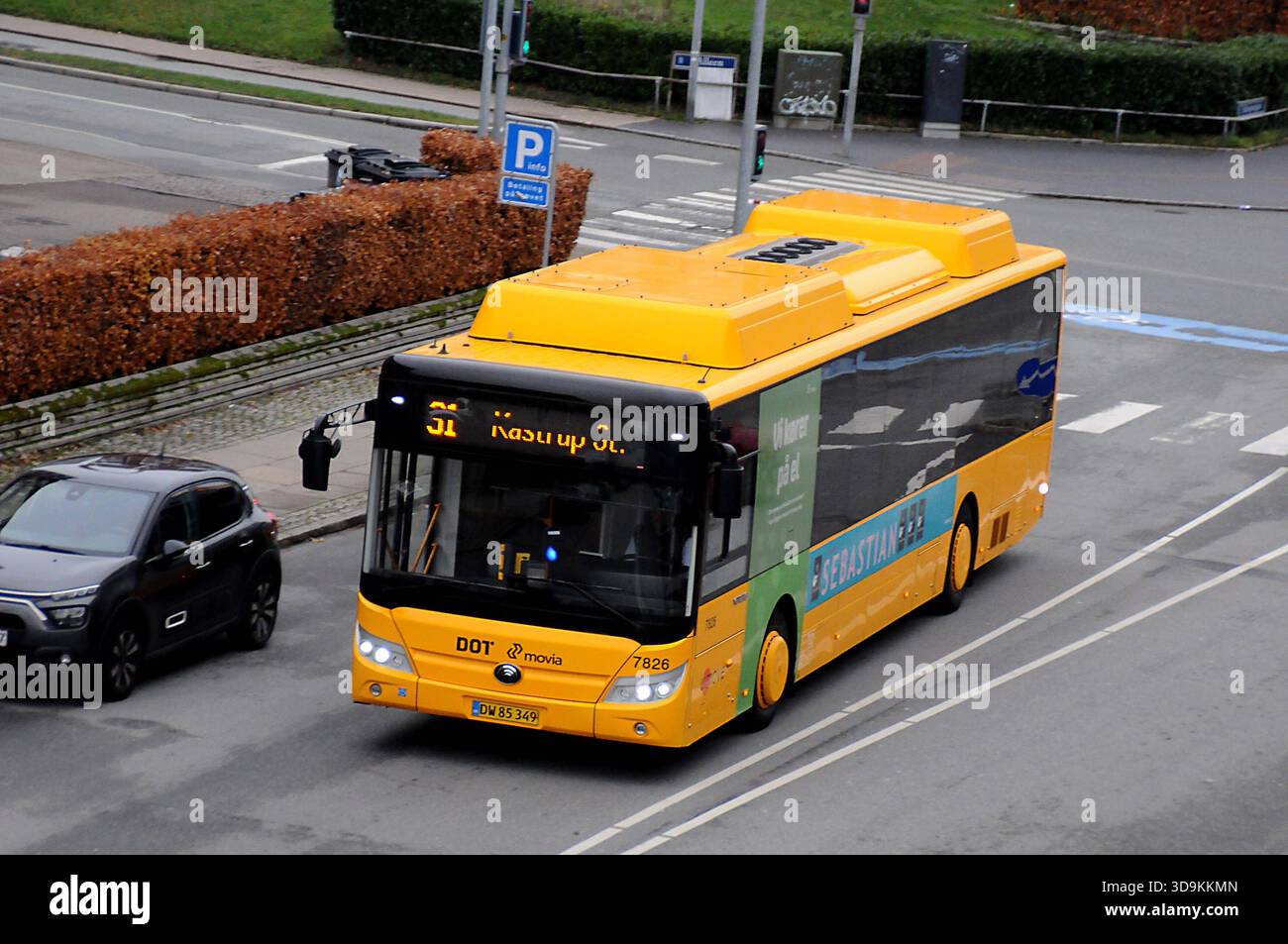 Copenhagen/ DenmarK/06 DECEMBER 2025/chinese yotune bus runs danish ...