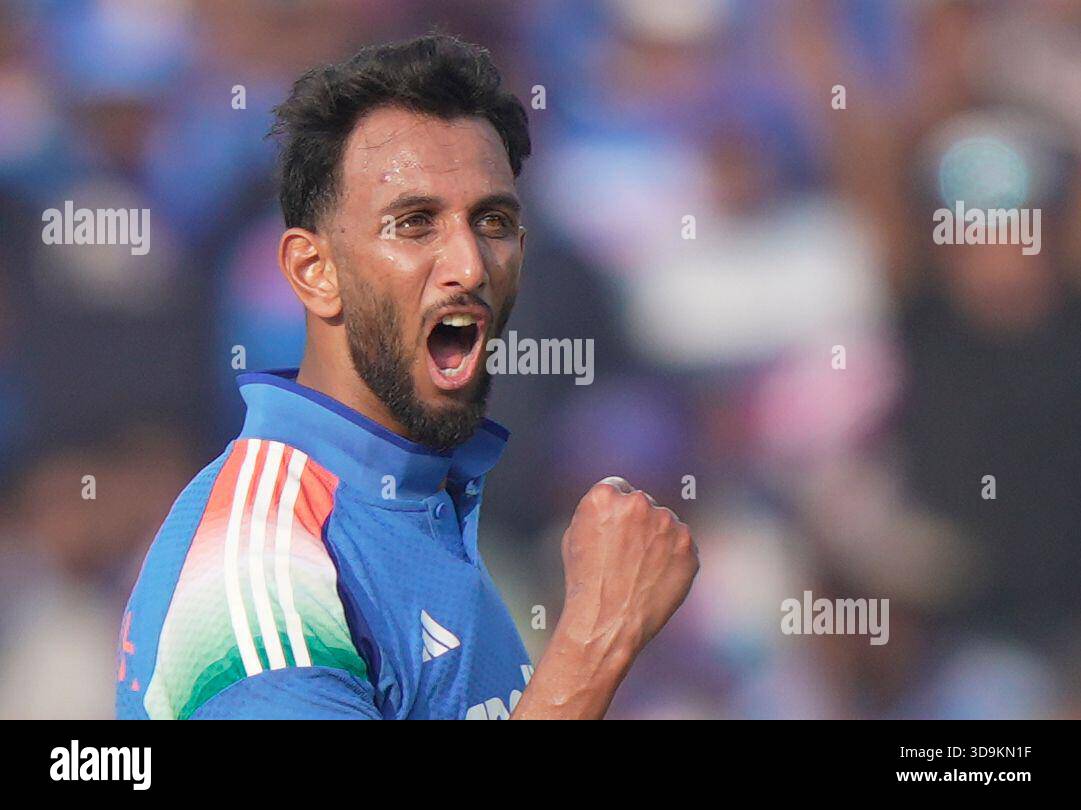 India's Prasidh Krishna celebrates the wicket of South Africa's Aiden ...