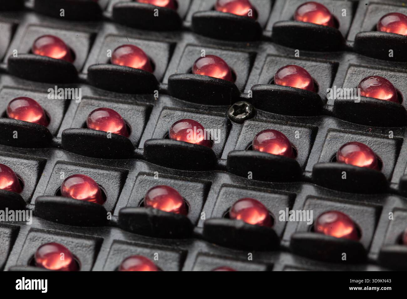 Real photo of a red LED light panel Stock Photo - Alamy