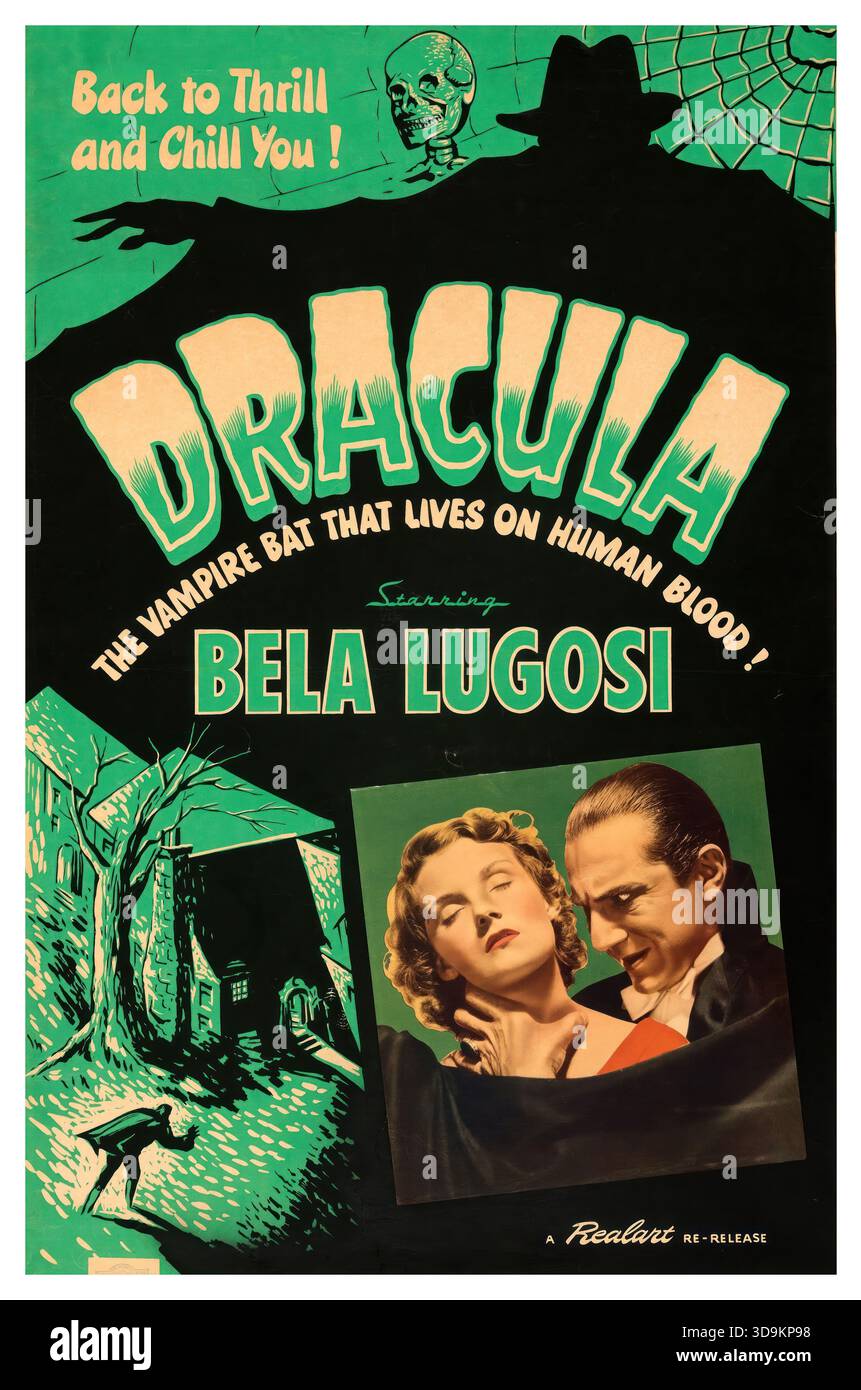 BELA LUGOSI and HELEN CHANDLER in DRACULA (1931), directed by TOD ...