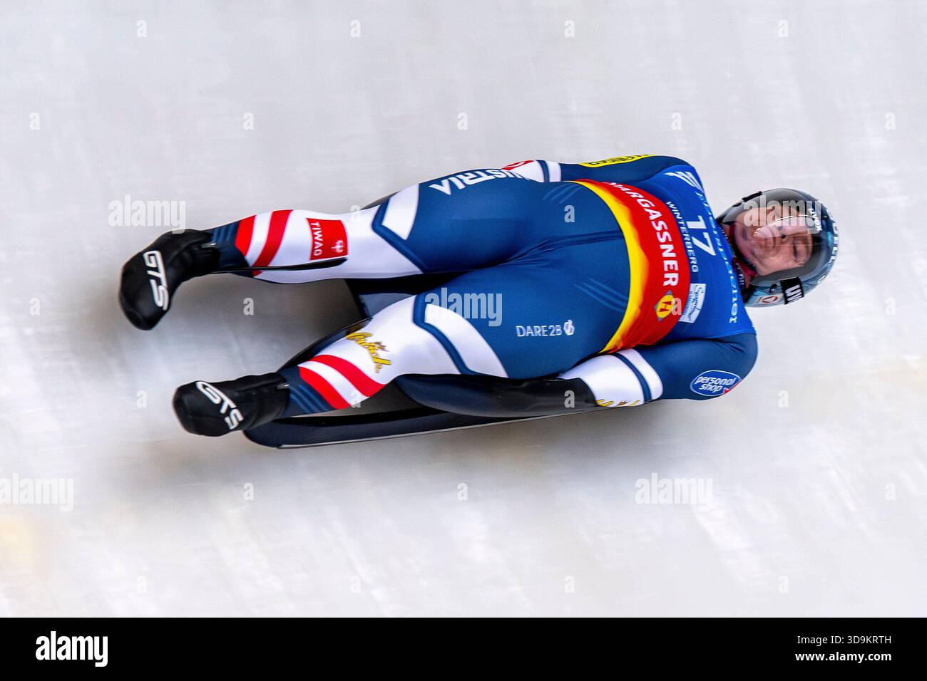 Wolfgang Kindl of Austria competes during the men's singles first run ...